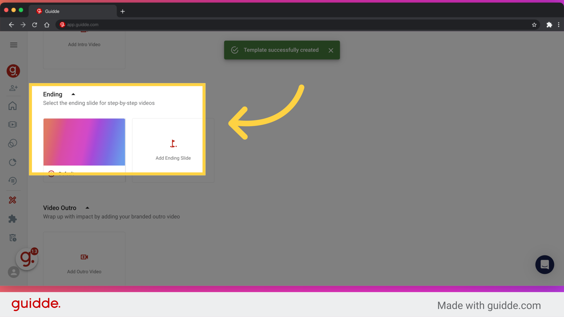 How to add a Video Branded Cover with Guidde - Guidde | Gallery