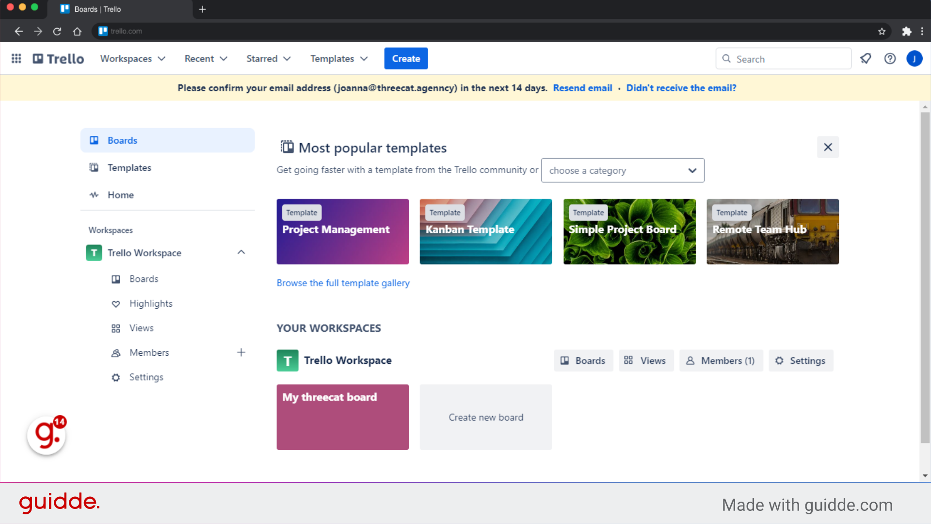 How To Set Up Your Trello Account Guidde Gallery 