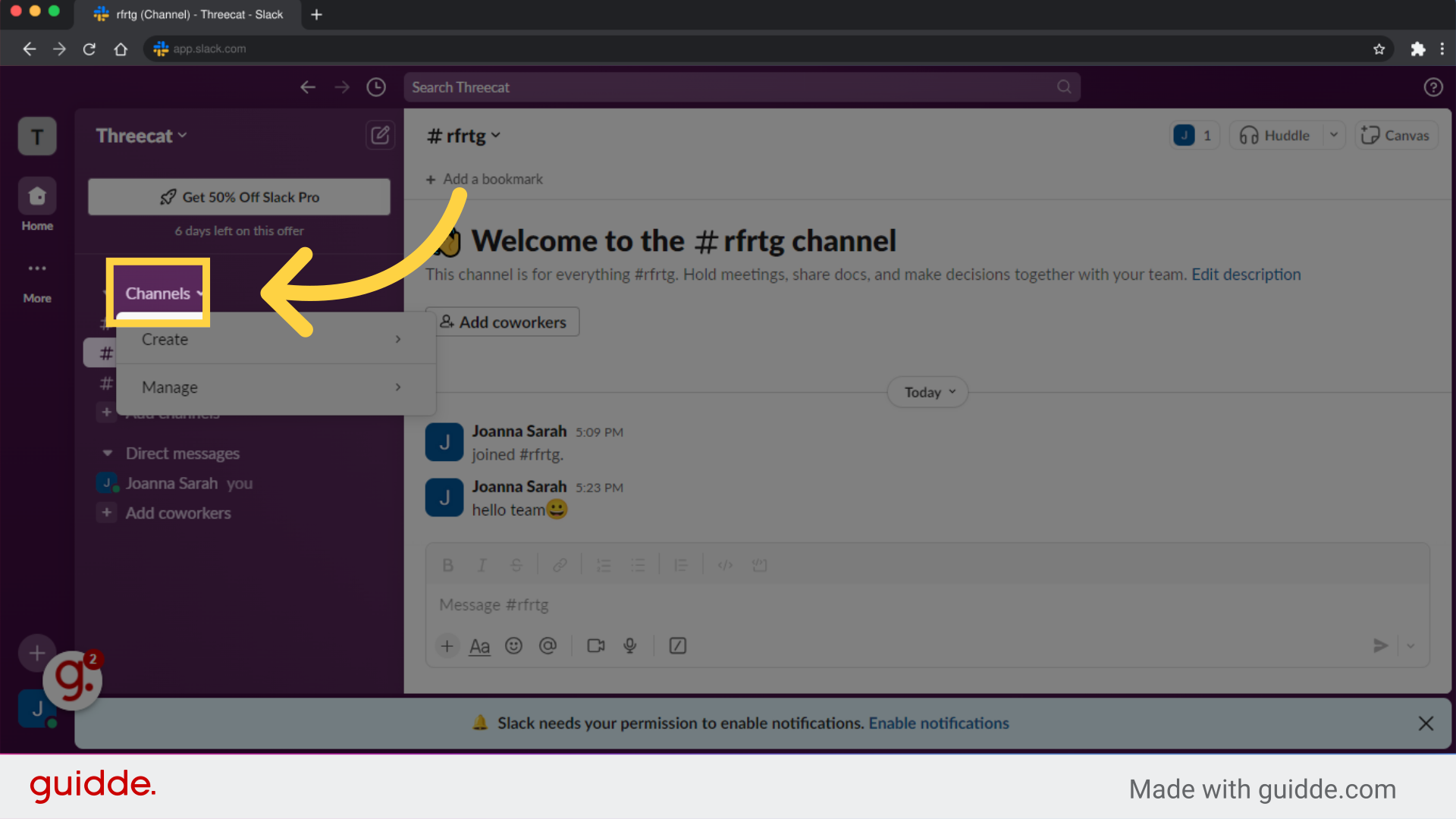How to create channels, invite team members, and manage permissions in ...