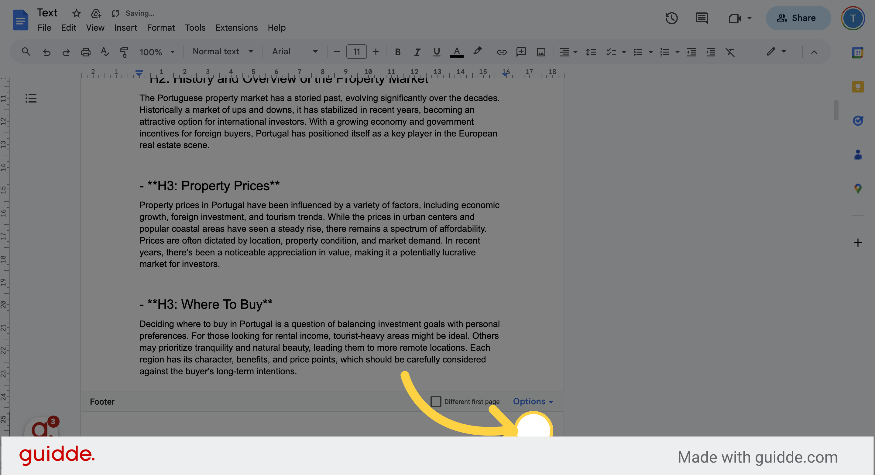 How to add Page Numbers in Google Docs - Guidde | Gallery