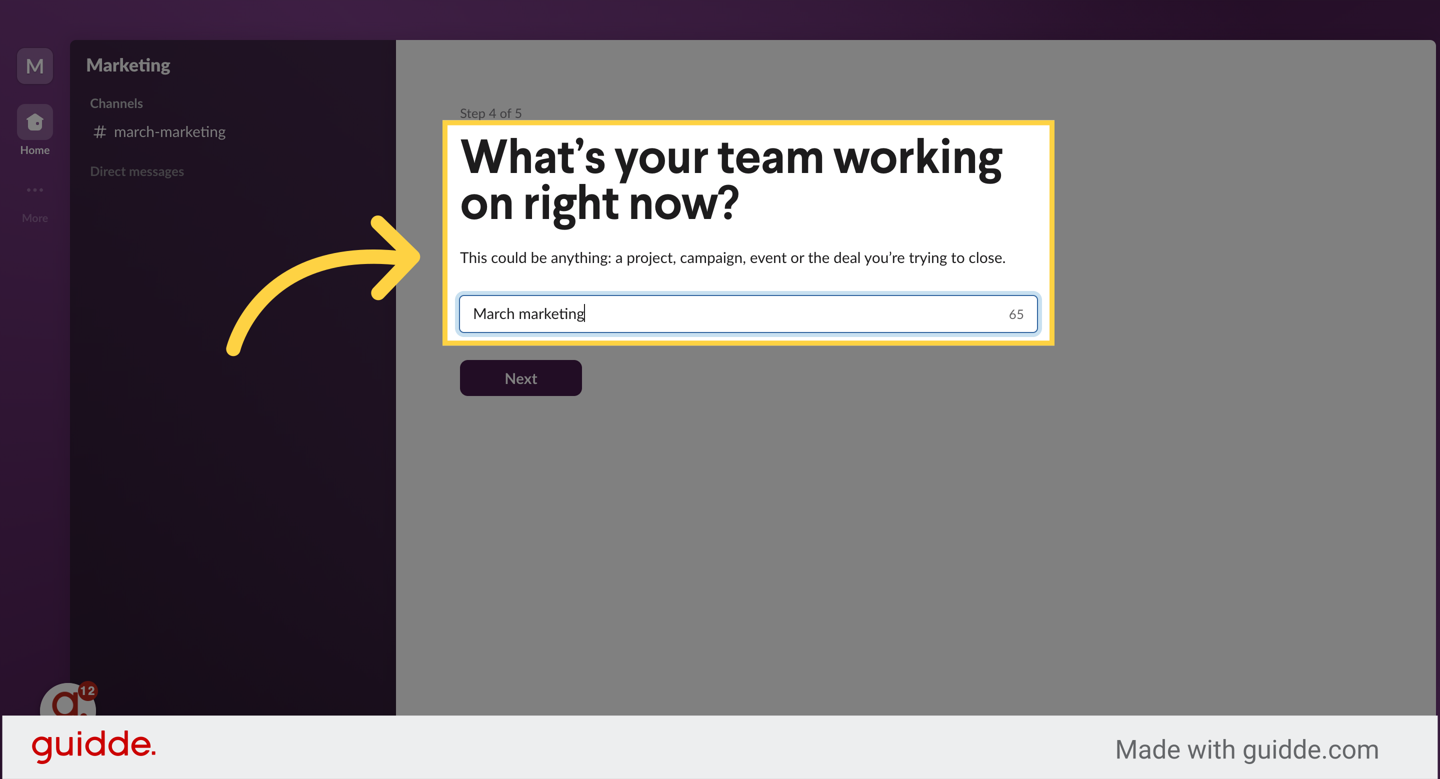 How to create a new workspace in Slack - Guidde | Gallery