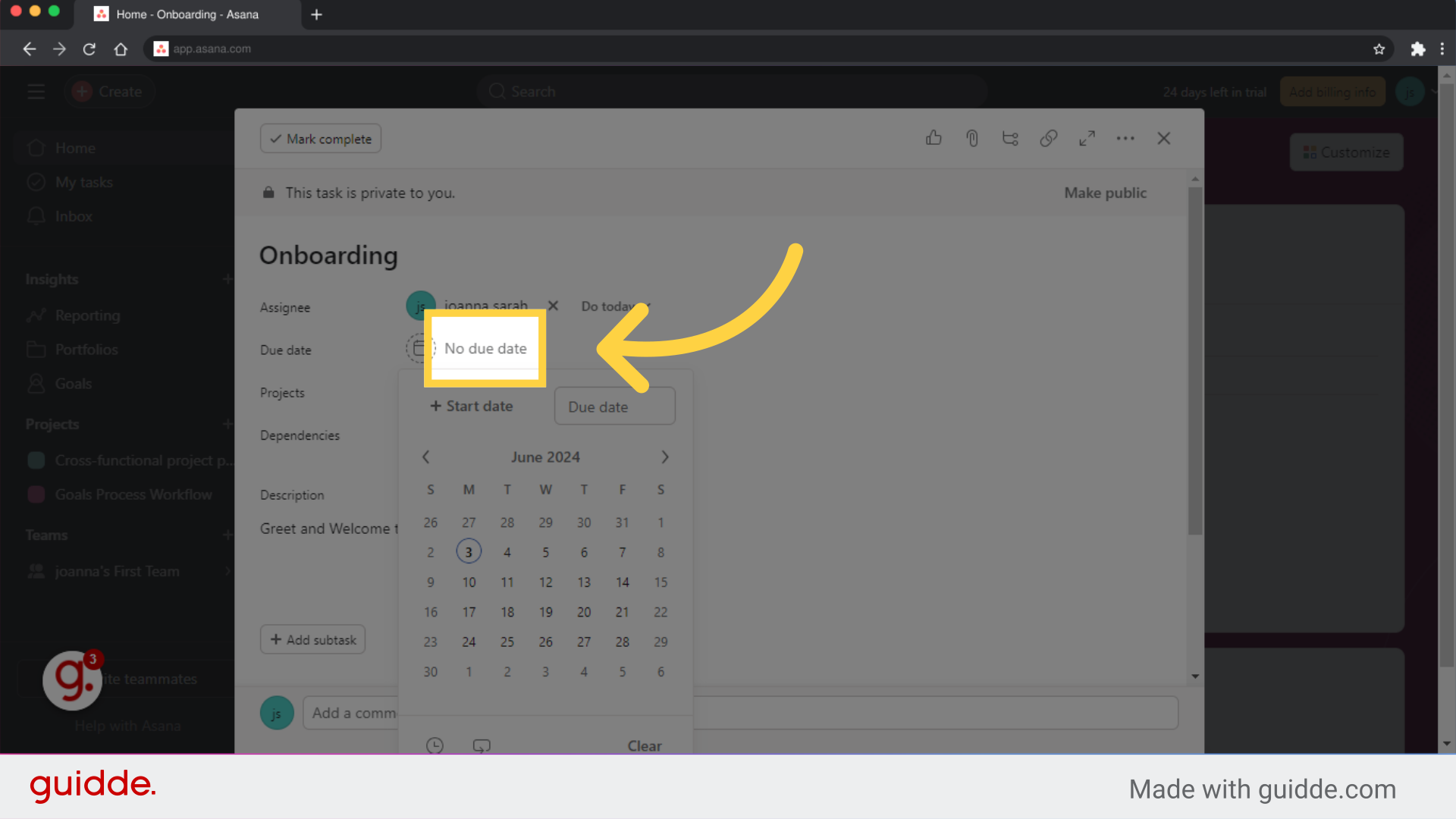 How to set up deadlines, dependencies, and milestones in Asana - Guidde ...