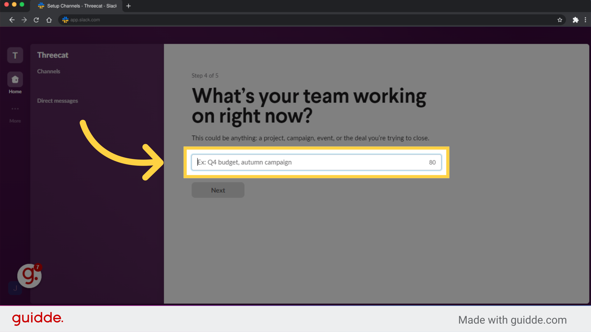 How to create an account on Slack - Guidde | Gallery
