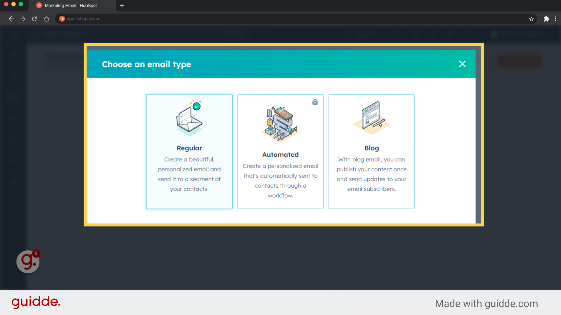 How to create email templates in HubSpot - Guidde | Gallery