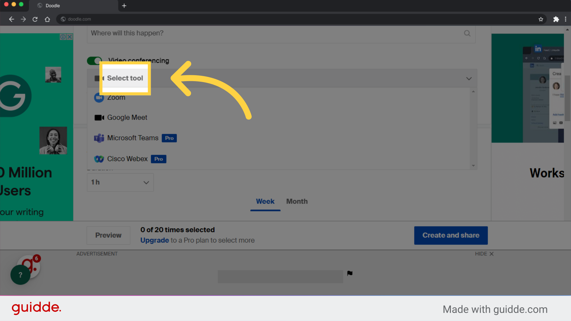 How to create and schedule polls and surveys with Doodle - Guidde | Gallery