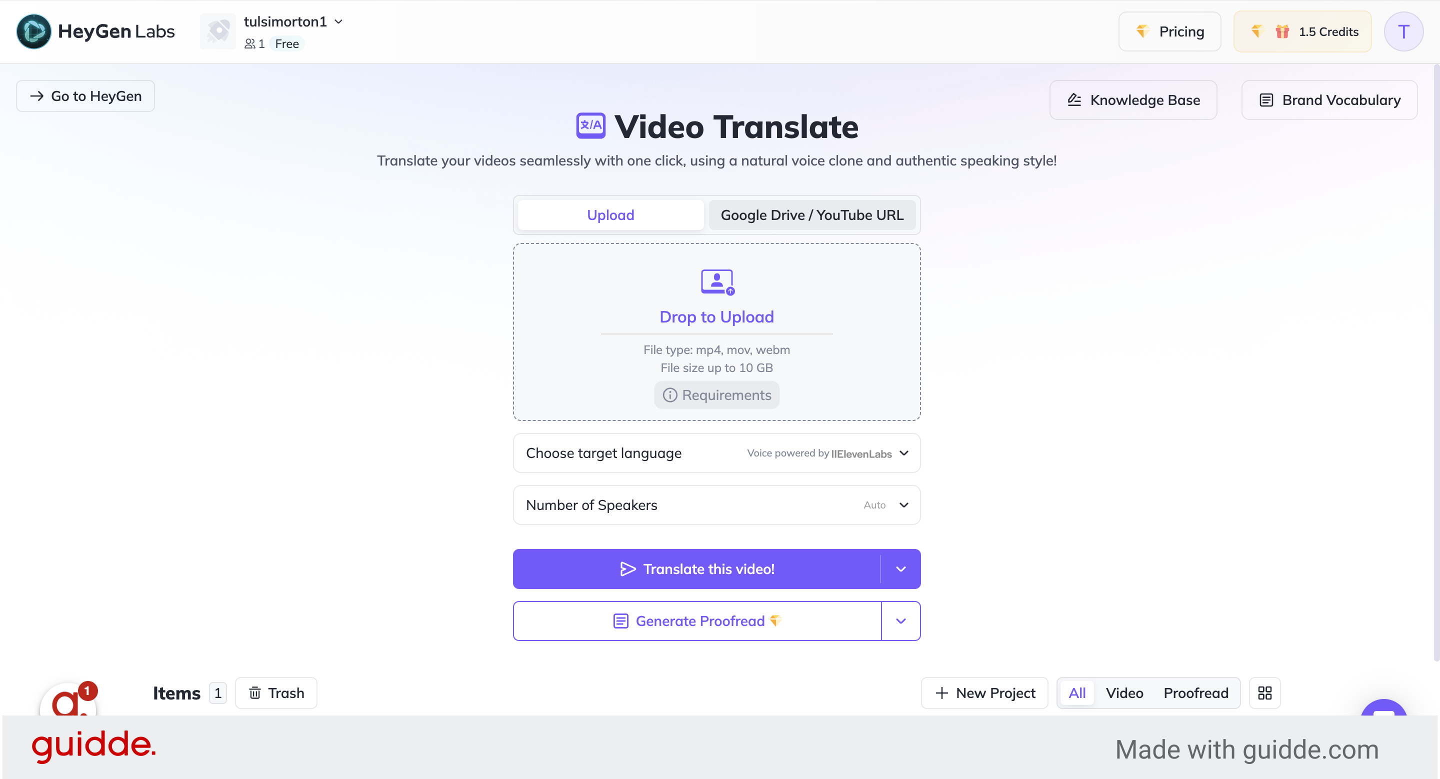 How to translate a video with HeyGen - Guidde | Gallery