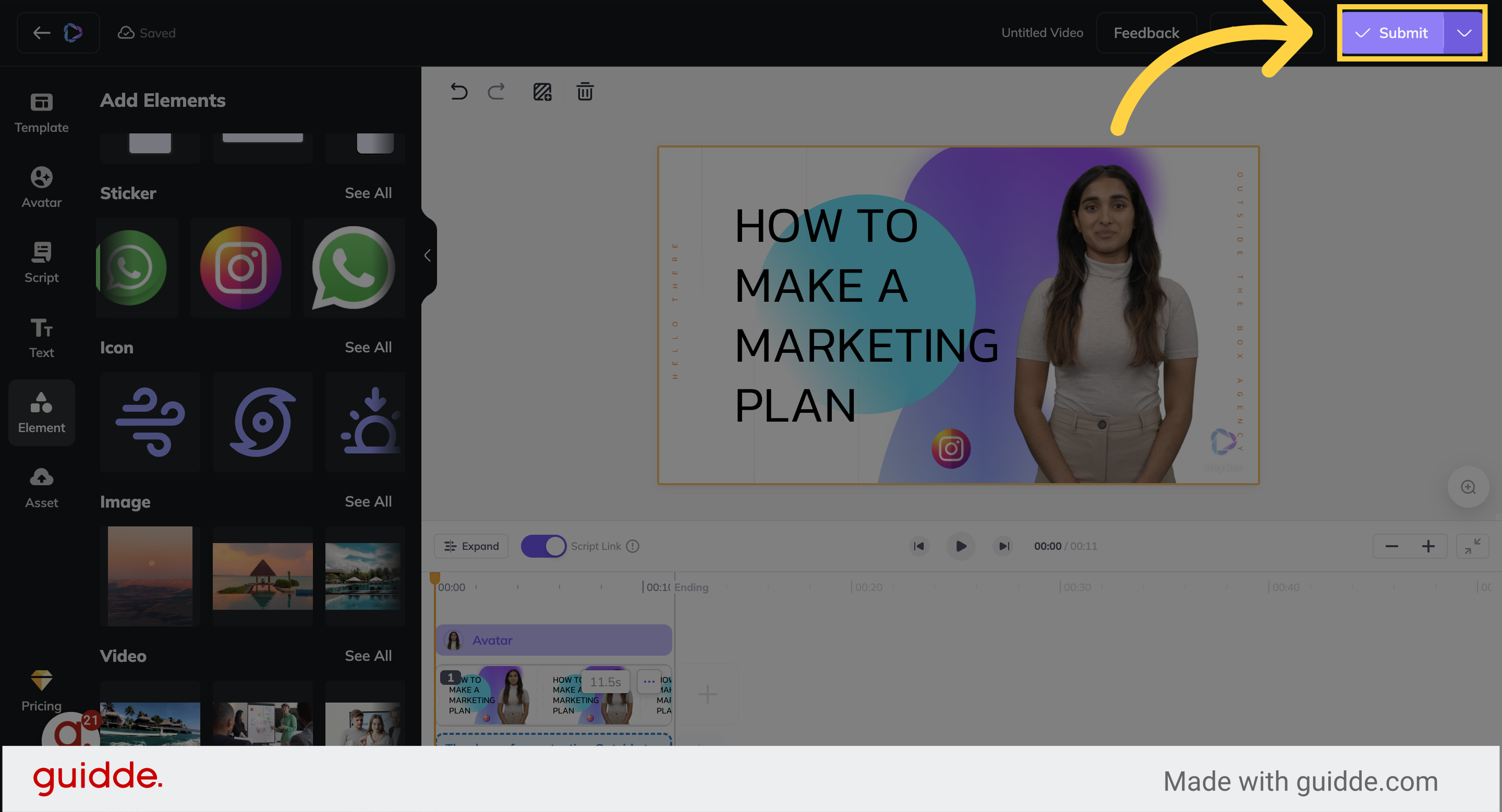 How to create videos on Heygen using templates? - Guidde | Gallery