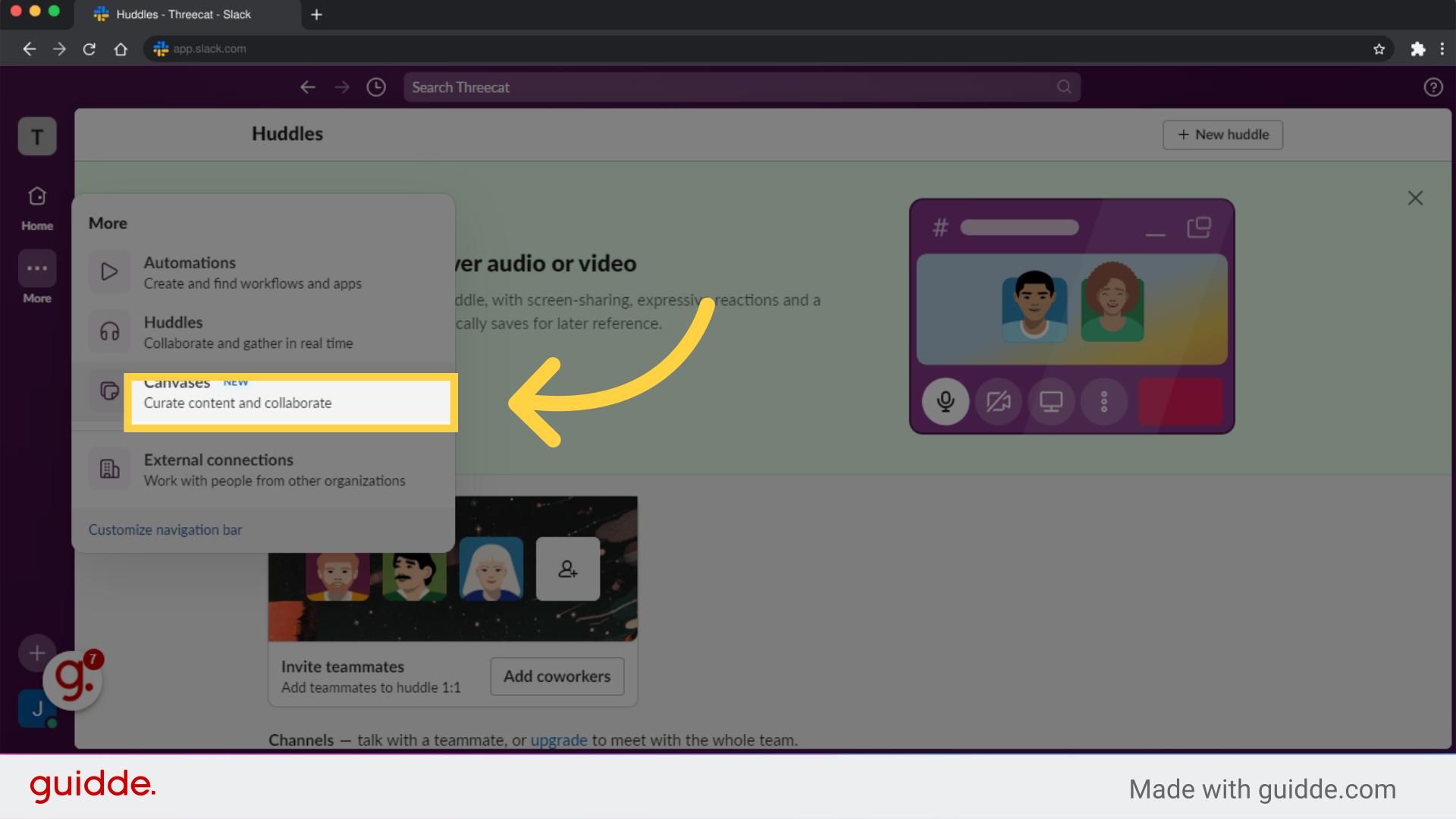 How to use productivity features in Slack - Guidde | Gallery