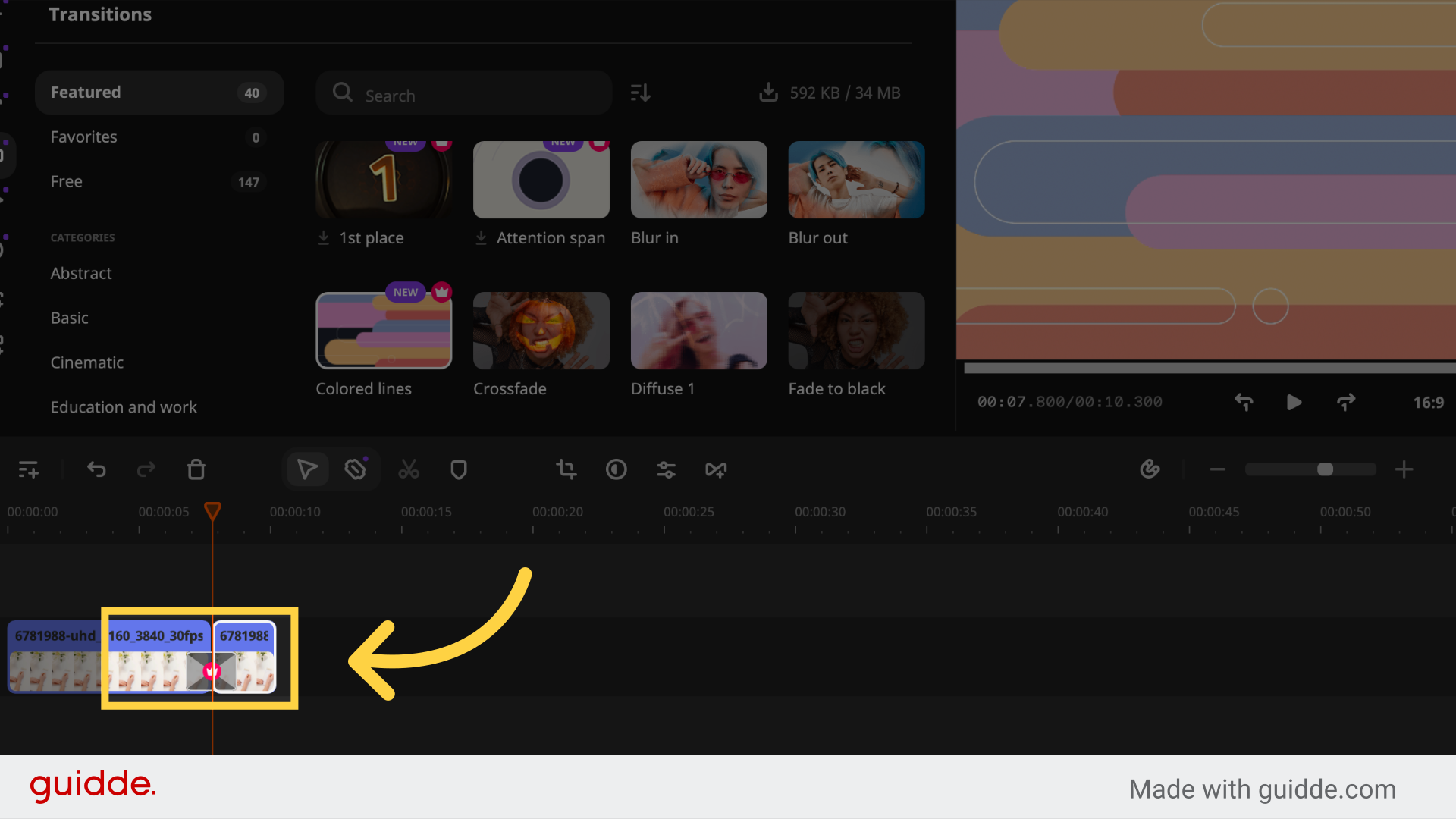 How to trim and merge video clips in Movavi Video Editor - Guidde | Gallery