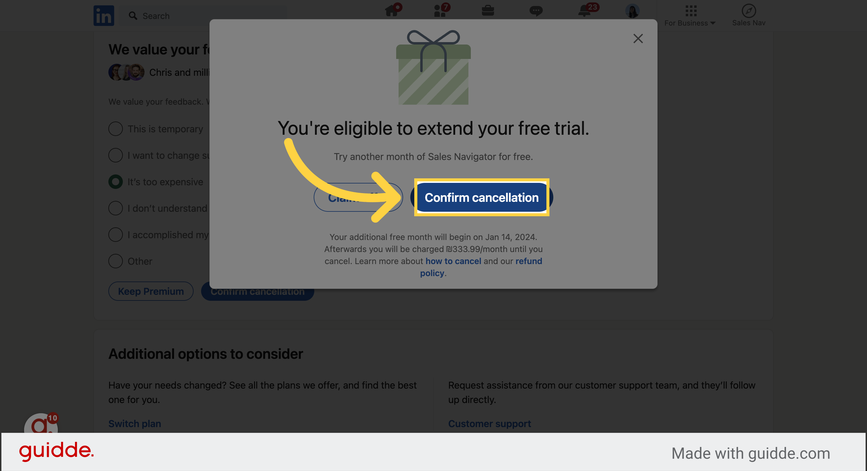 How to Cancel LinkedIn Premium - Guidde | Gallery