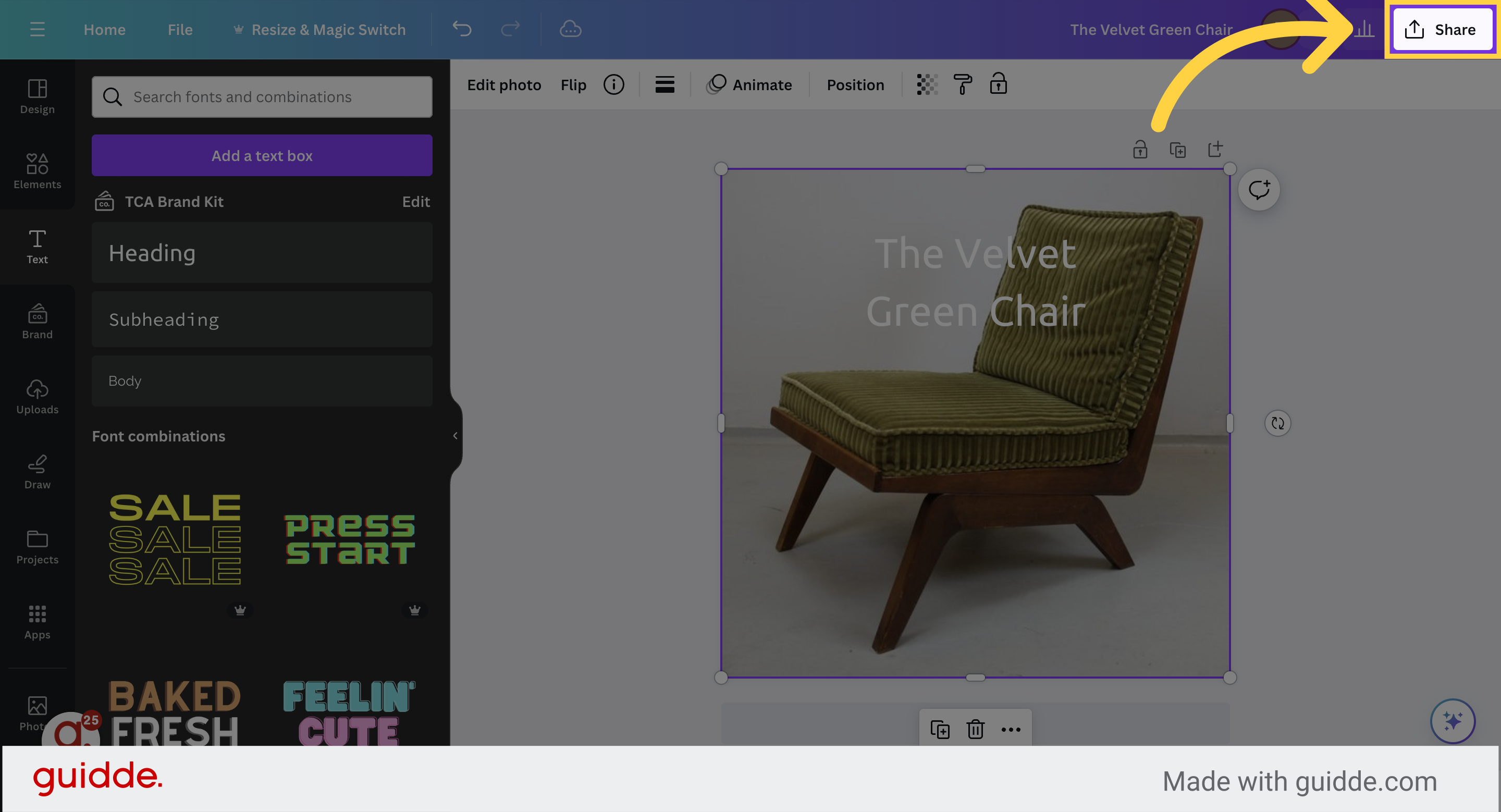 How to create a square Instagram post in Canva - Guidde | Gallery