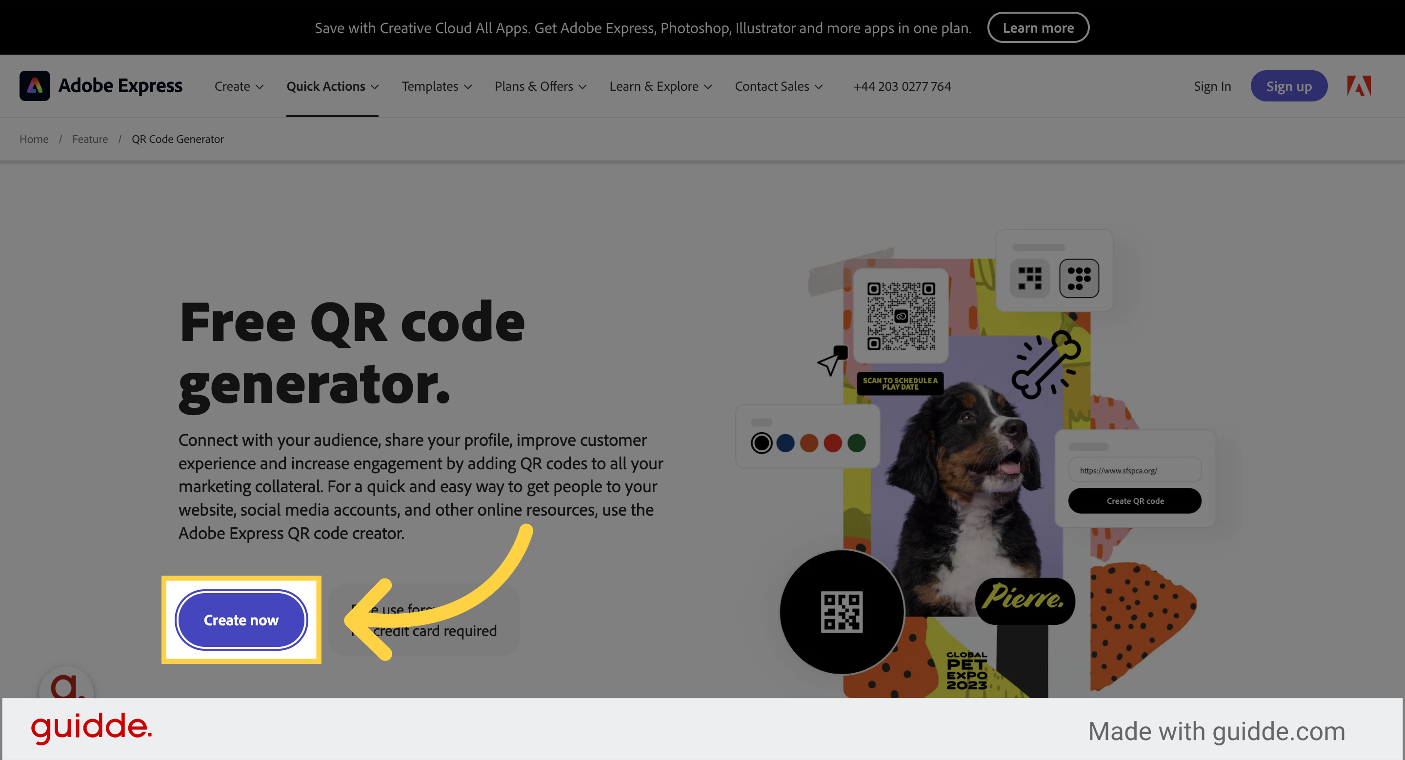 How to create a QR code with Adobe Express - Guidde | Gallery