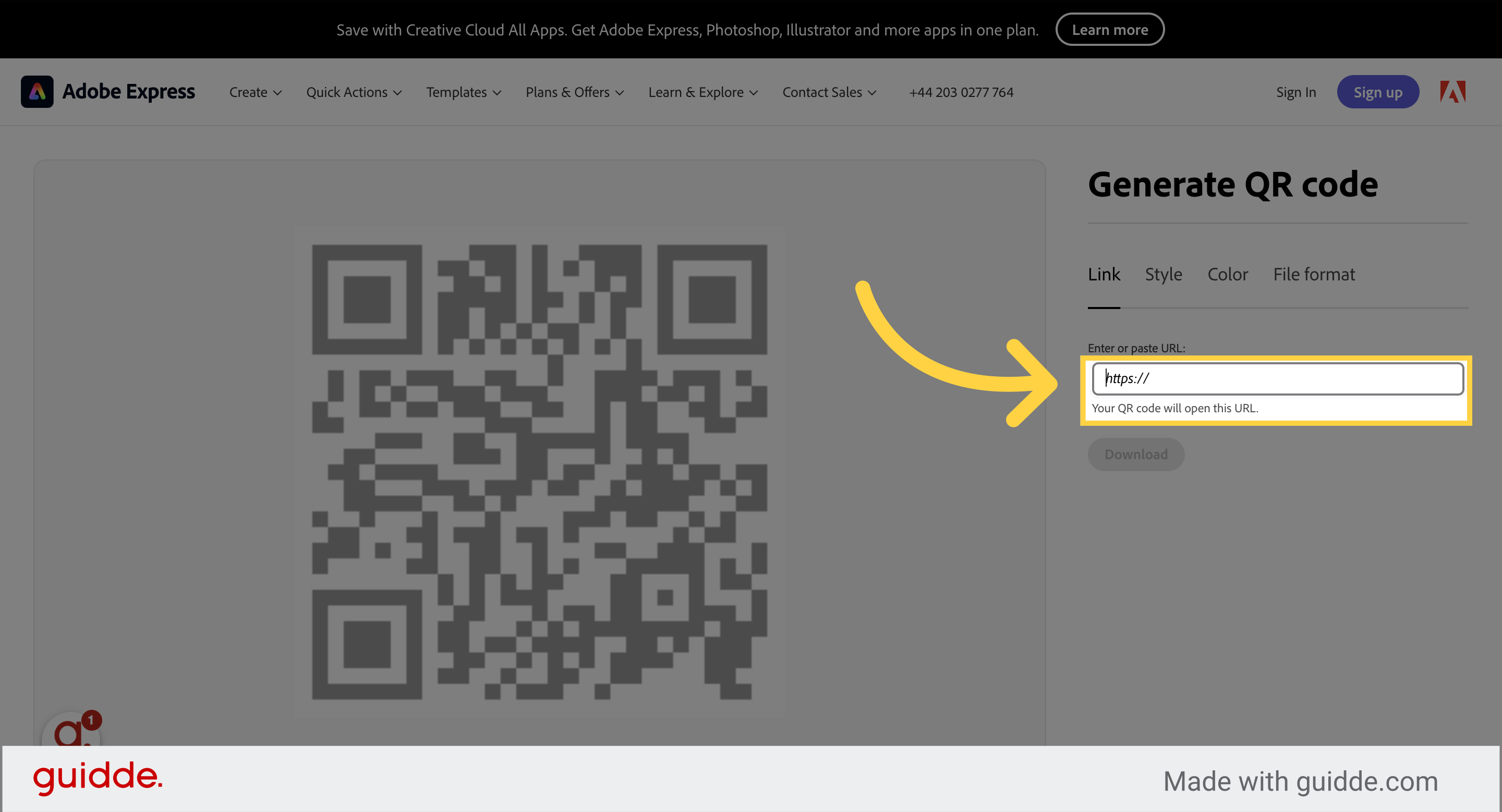 How to create a QR code with Adobe Express - Guidde | Gallery