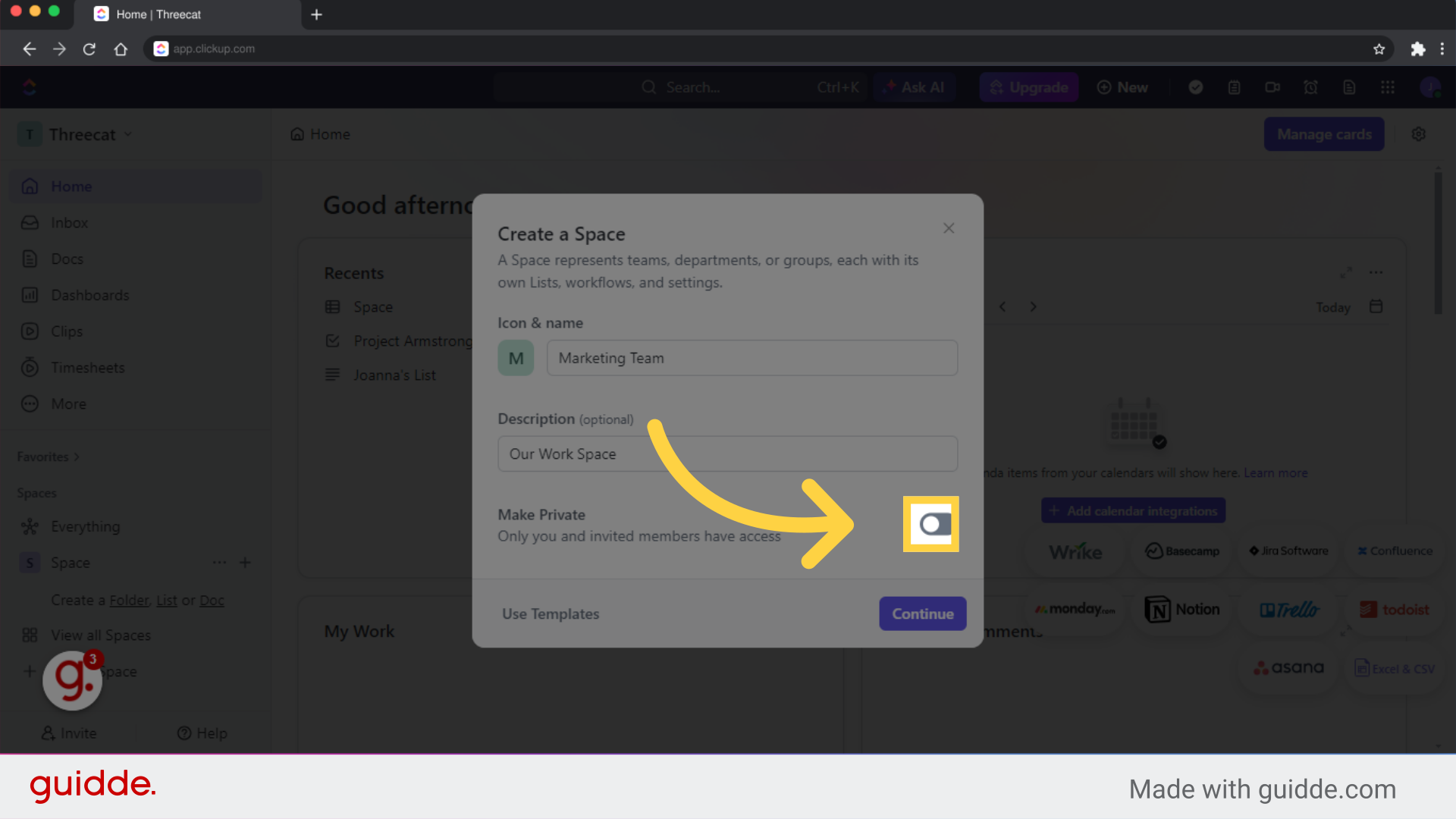 How to collaborate with team members, assign tasks, and communicate within ClickUp - Guidde ...