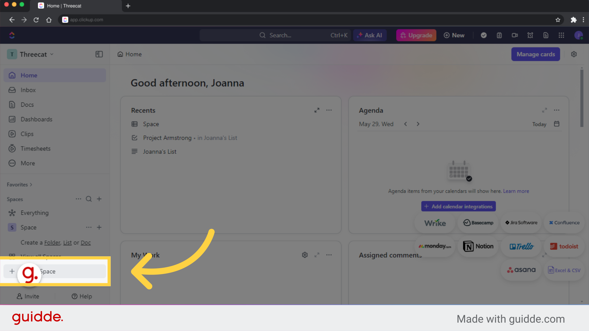 How to collaborate with team members, assign tasks, and communicate within ClickUp - Guidde ...