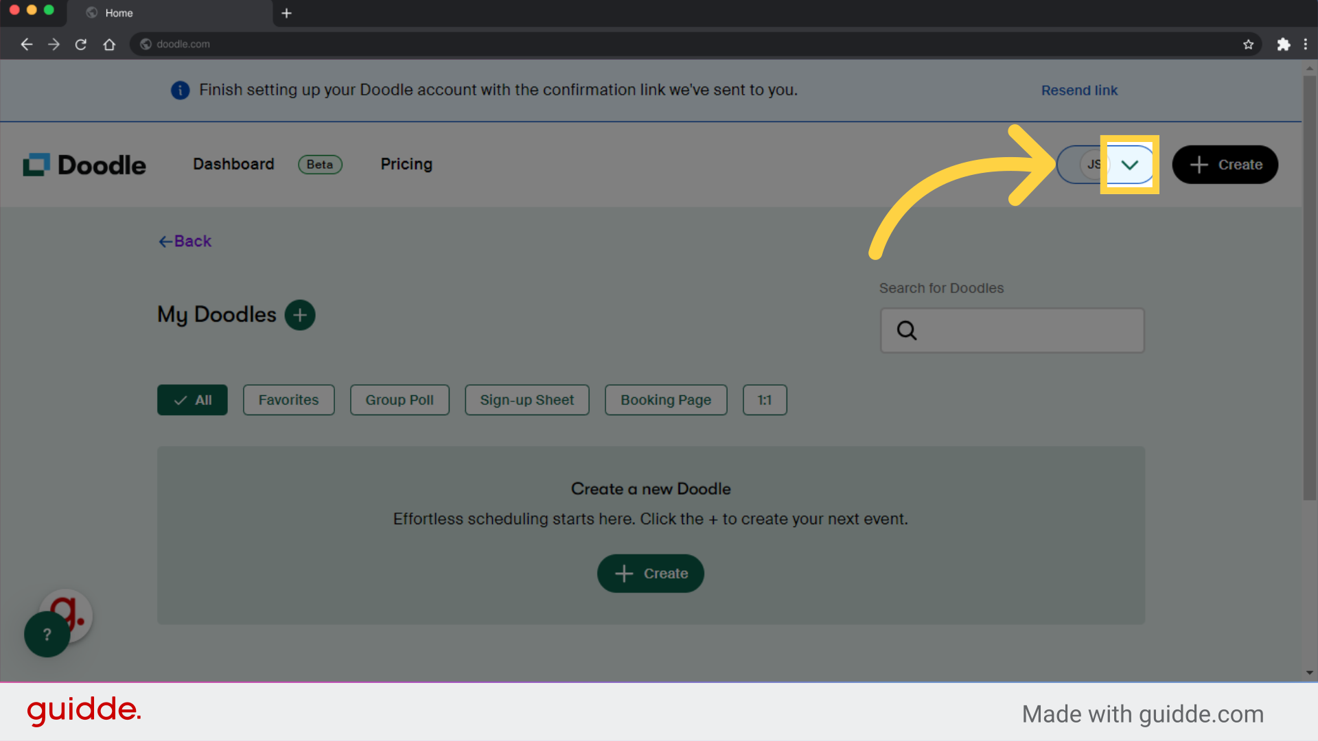 How to subscribe and upgrade to Doodle professional - Guidde | Gallery