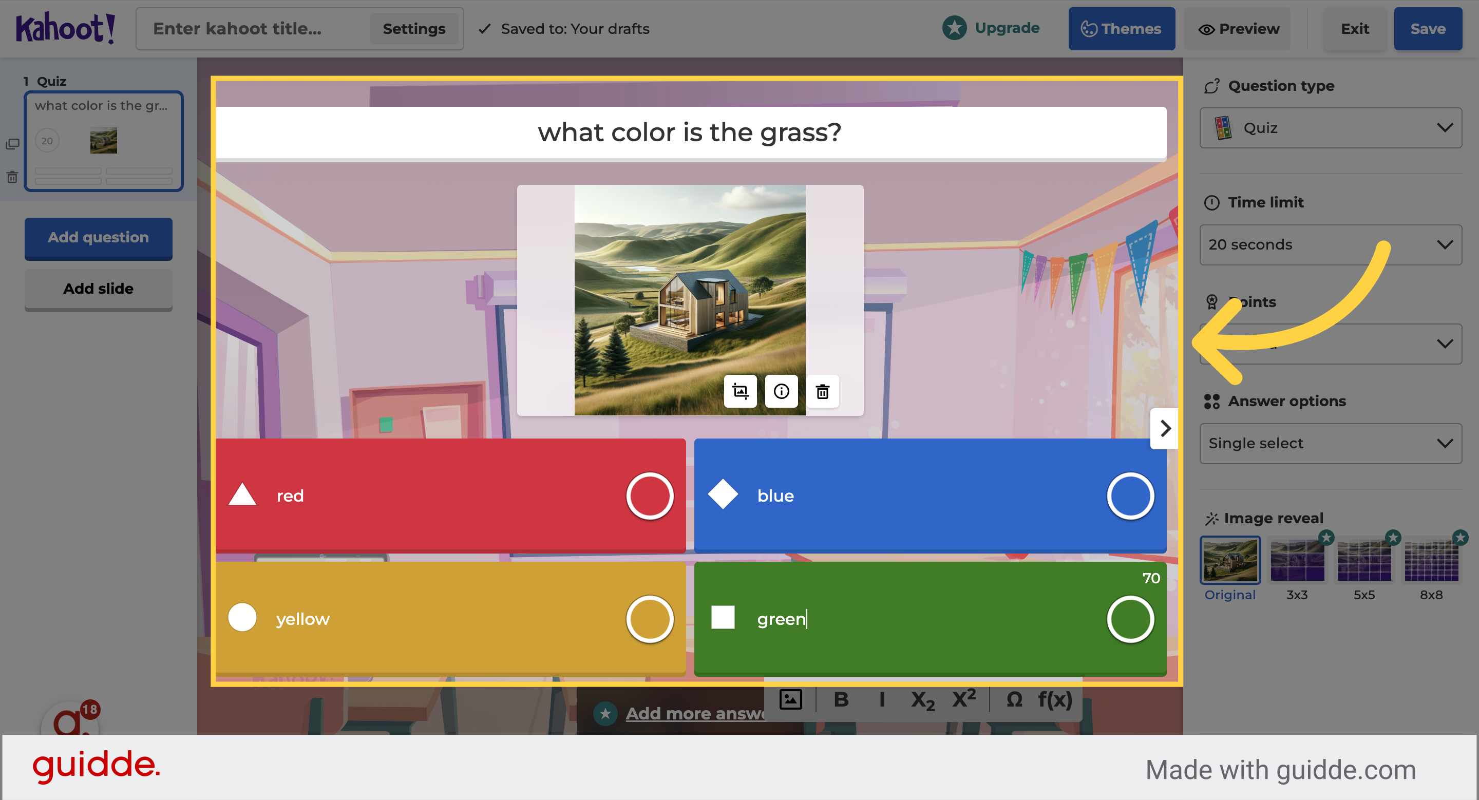 How to create a new Kahoot quiz - Guidde | Gallery