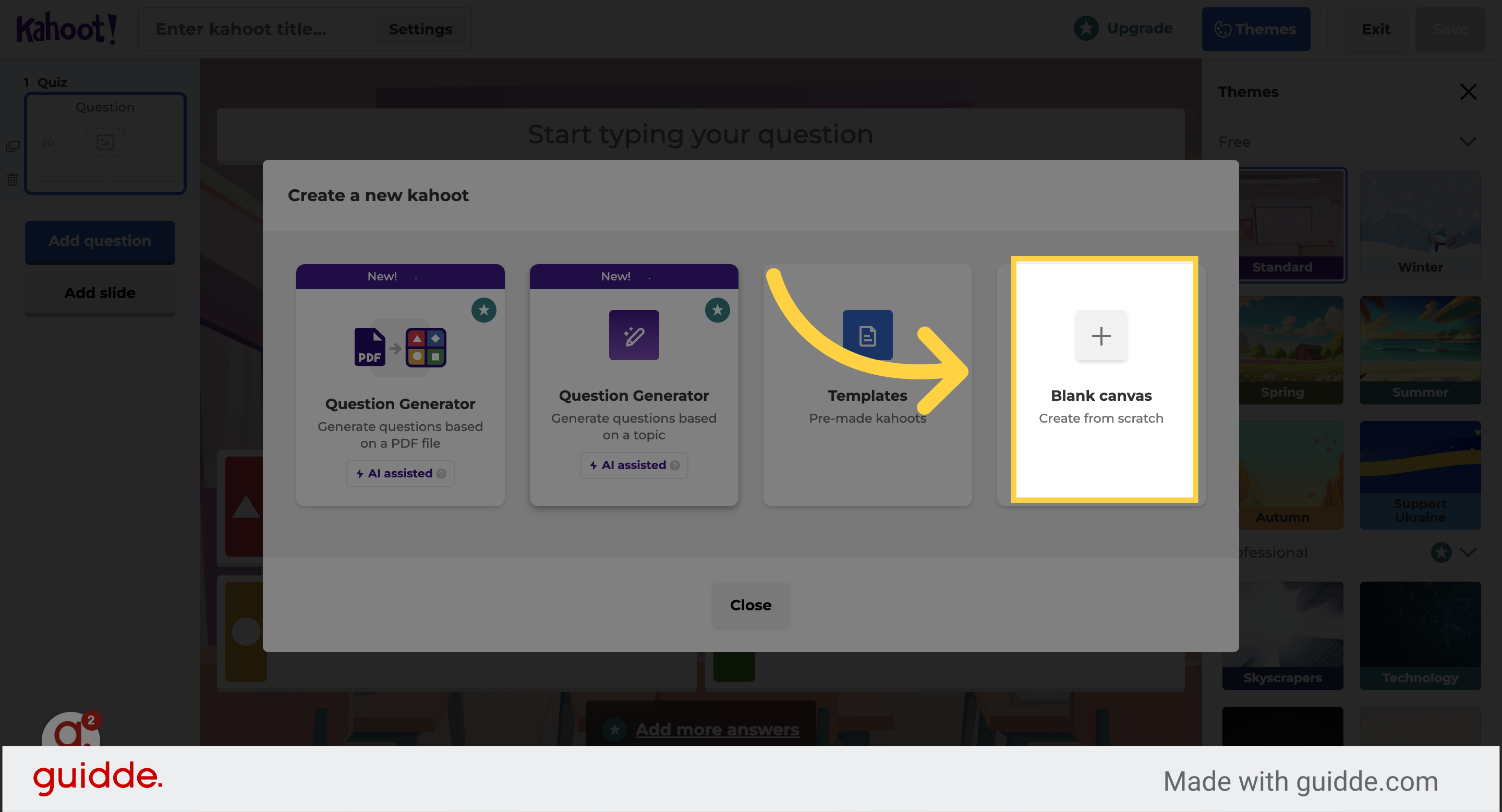 How to create a new Kahoot quiz - Guidde | Gallery