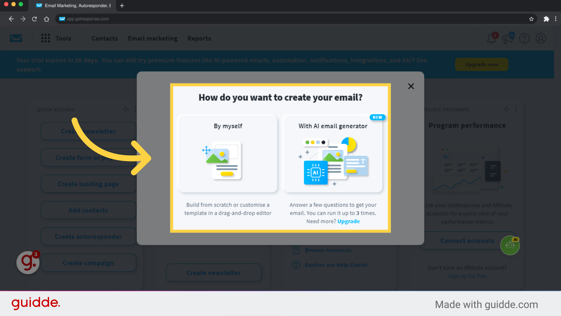 How to create and design email marketing campaigns in GetResponse ...