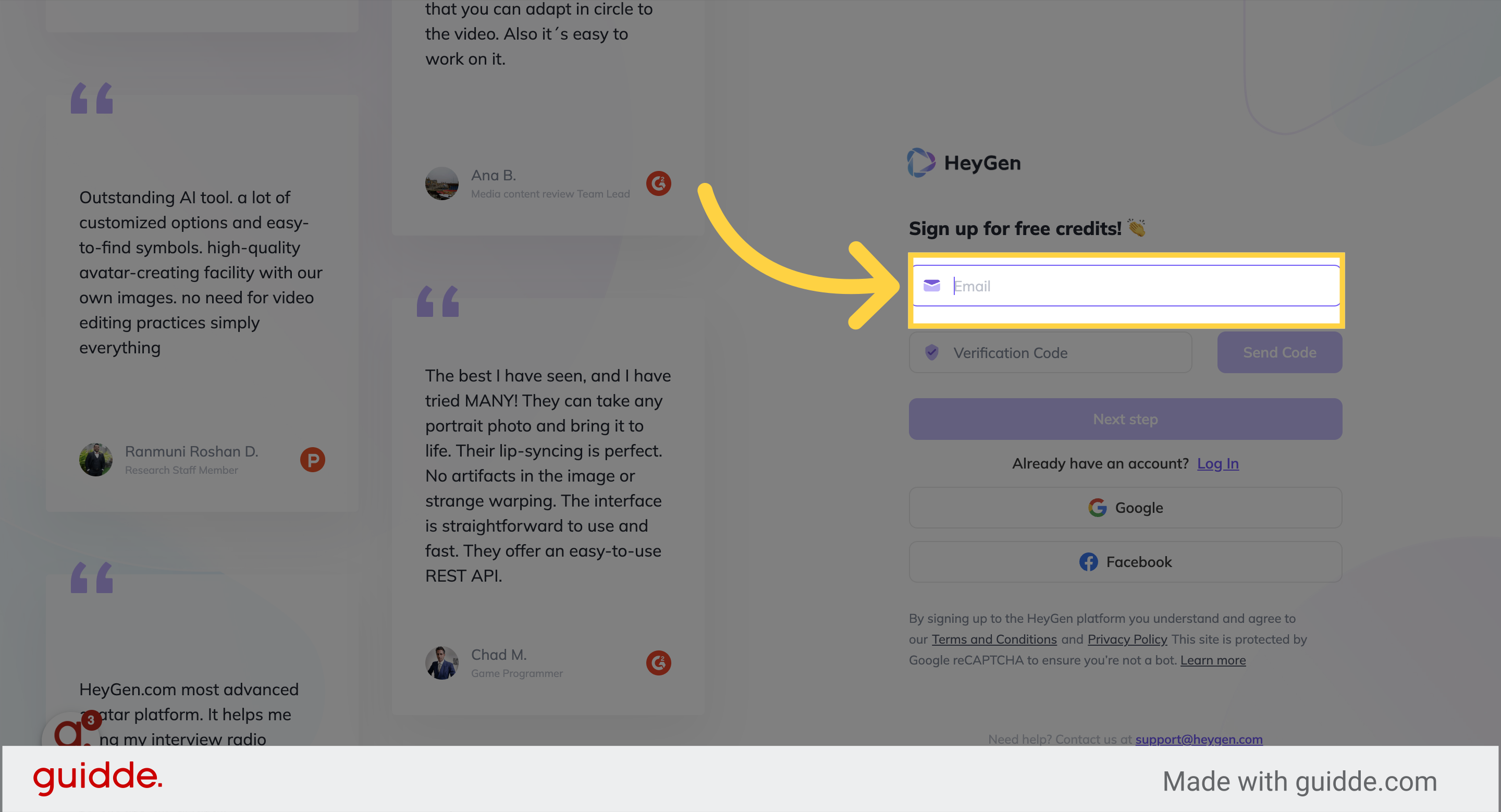 How to create an account on HeyGen? - Guidde | Gallery