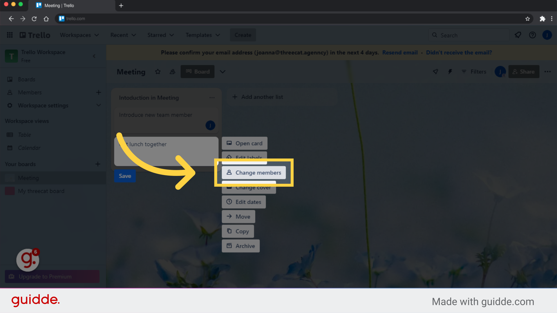 How to create cards, assign tasks, and set due dates in Trello - Guidde ...