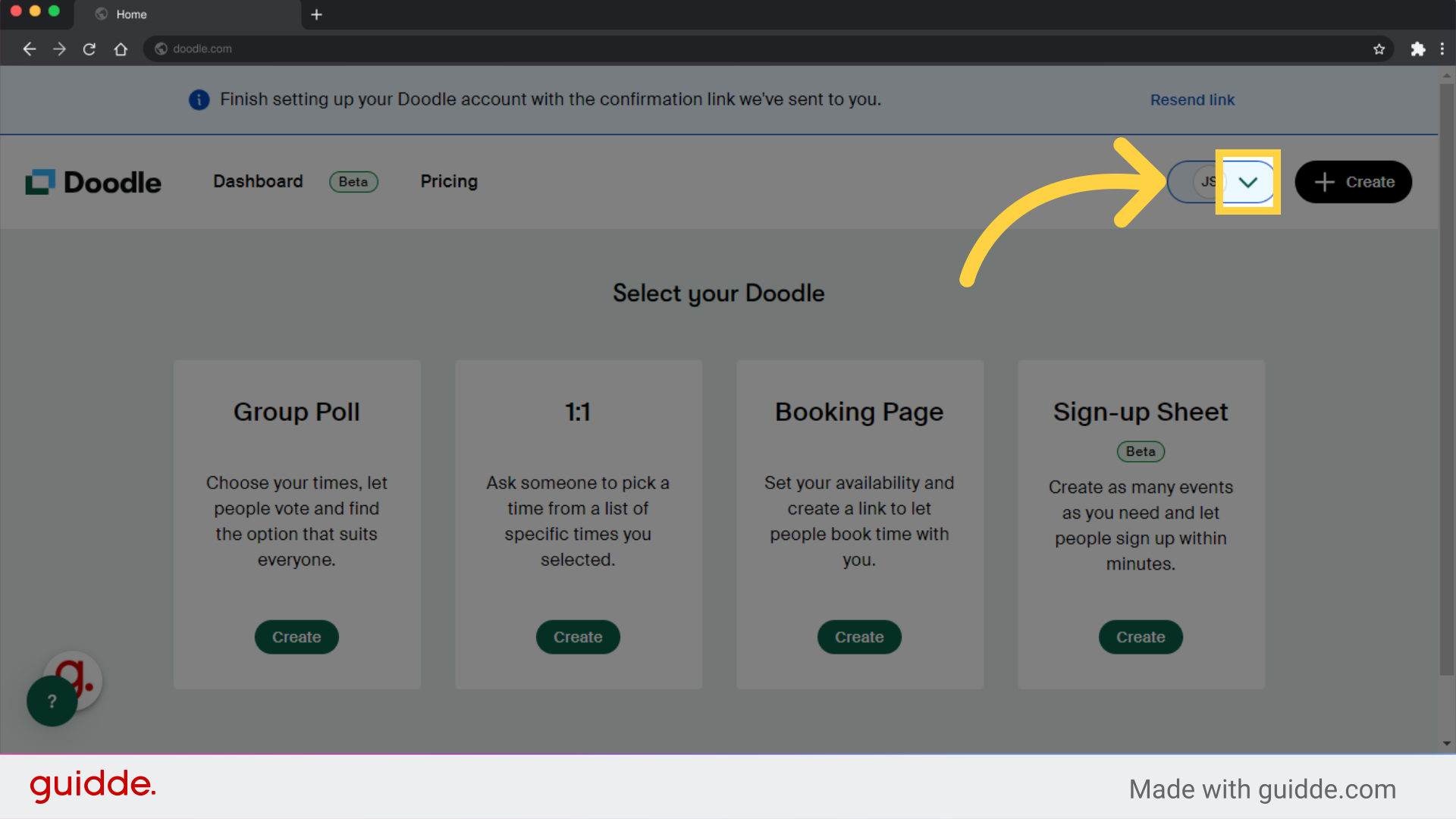 How to integrate other apps on your Doodle account - Guidde | Gallery
