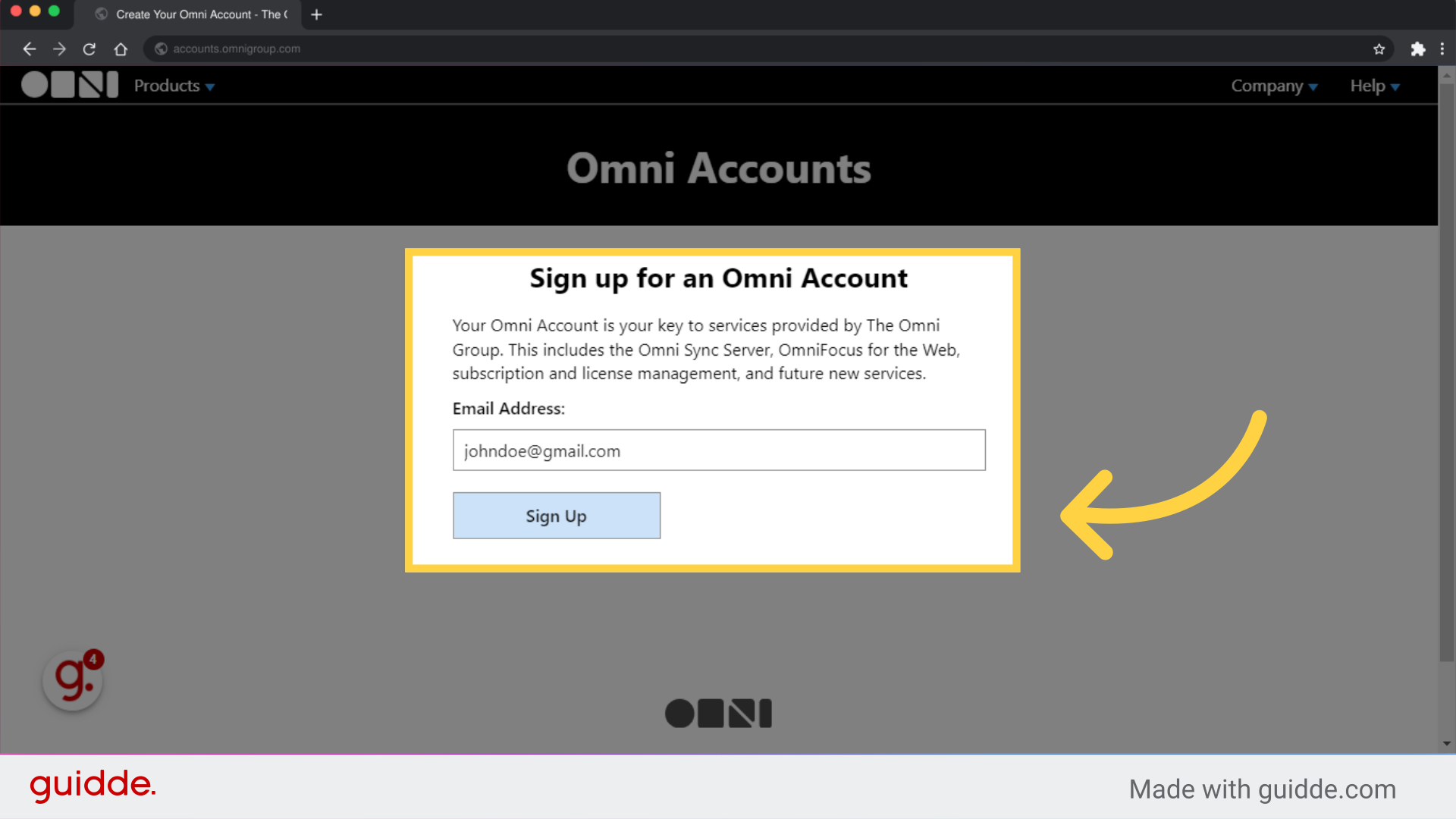 How to set up OmniFocus account - Guidde | Gallery