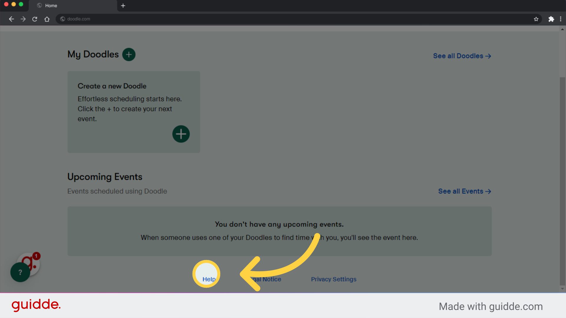 How to access Doodle's help and support - Guidde | Gallery