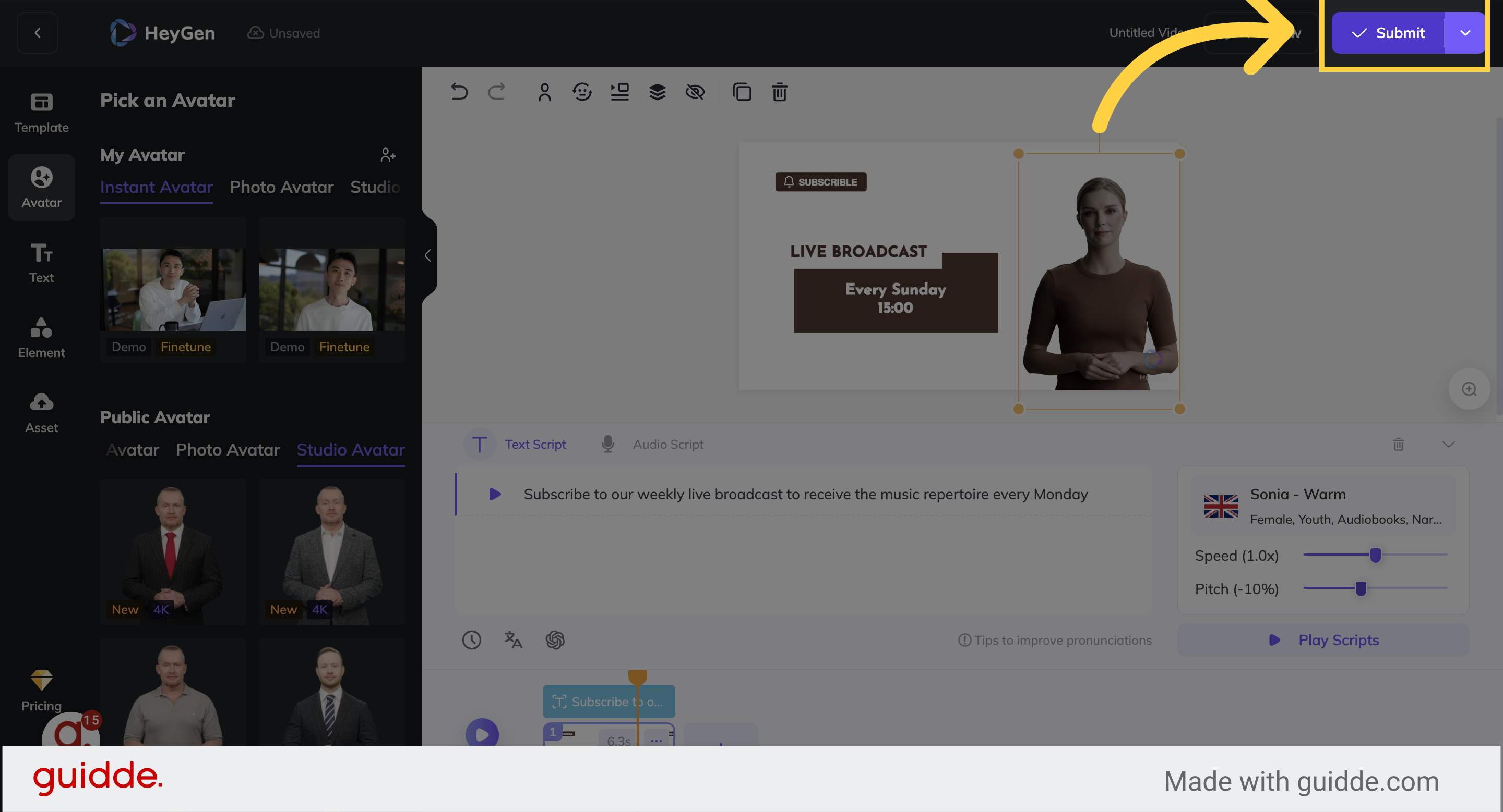 How to use a video template on HeyGen - Guidde | Gallery