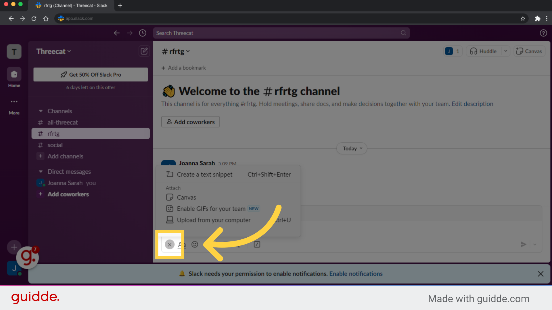 How to send messages, share files, and use emojis and reactions in ...