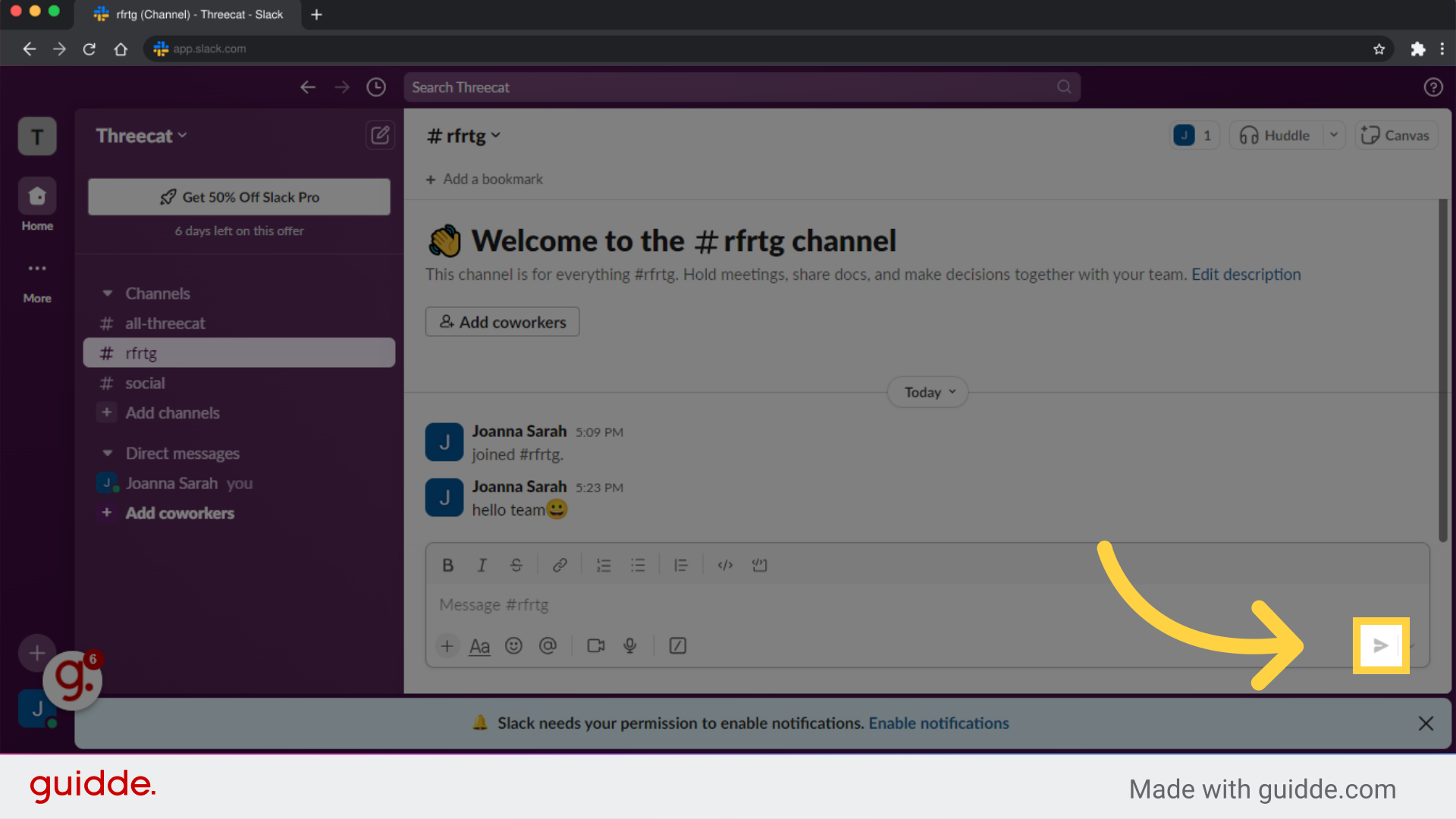 How to send messages, share files, and use emojis and reactions in ...