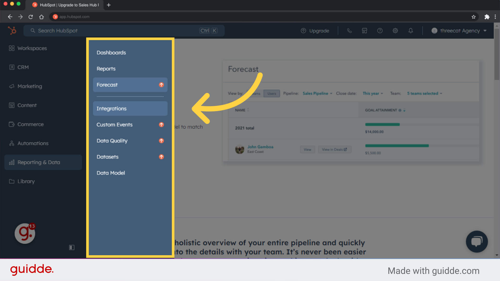 How to use HubSpot's reporting tools - Guidde | Gallery