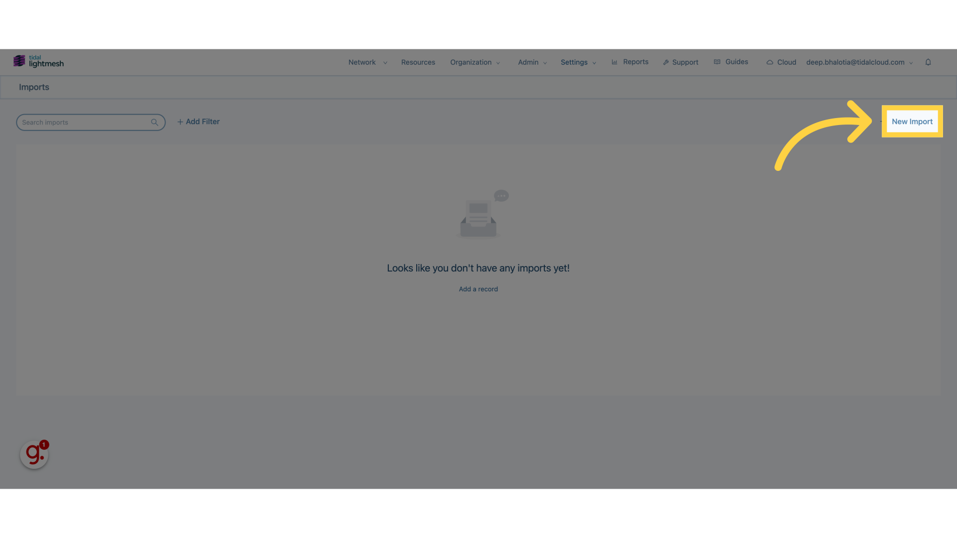 Importing Subnets | Tidal LightMesh User Guides