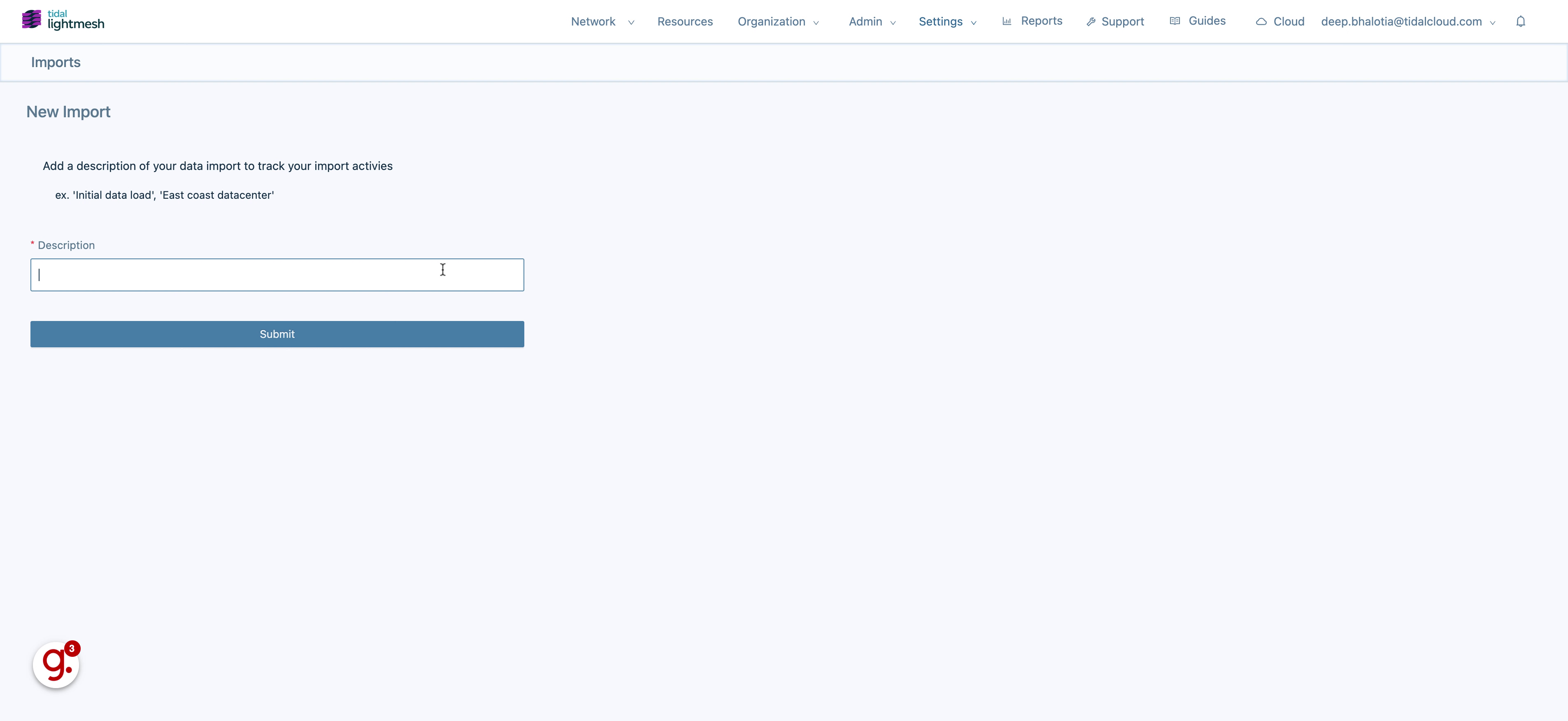 Importing Subnets | Tidal LightMesh User Guides