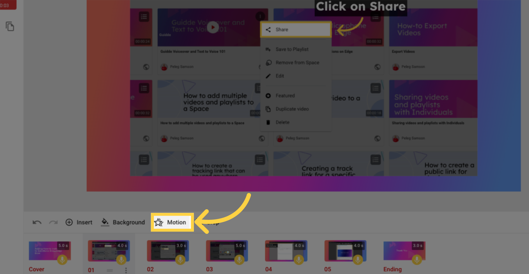 How to add transitions to your video - Guidde | Gallery