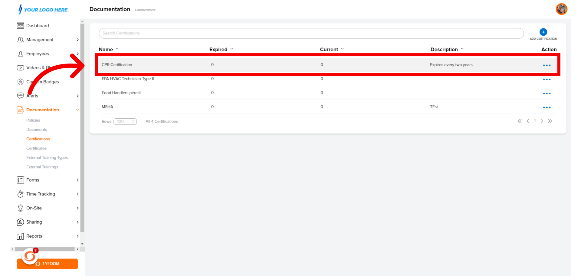 How to Add a Single Certificate into Tyfoom