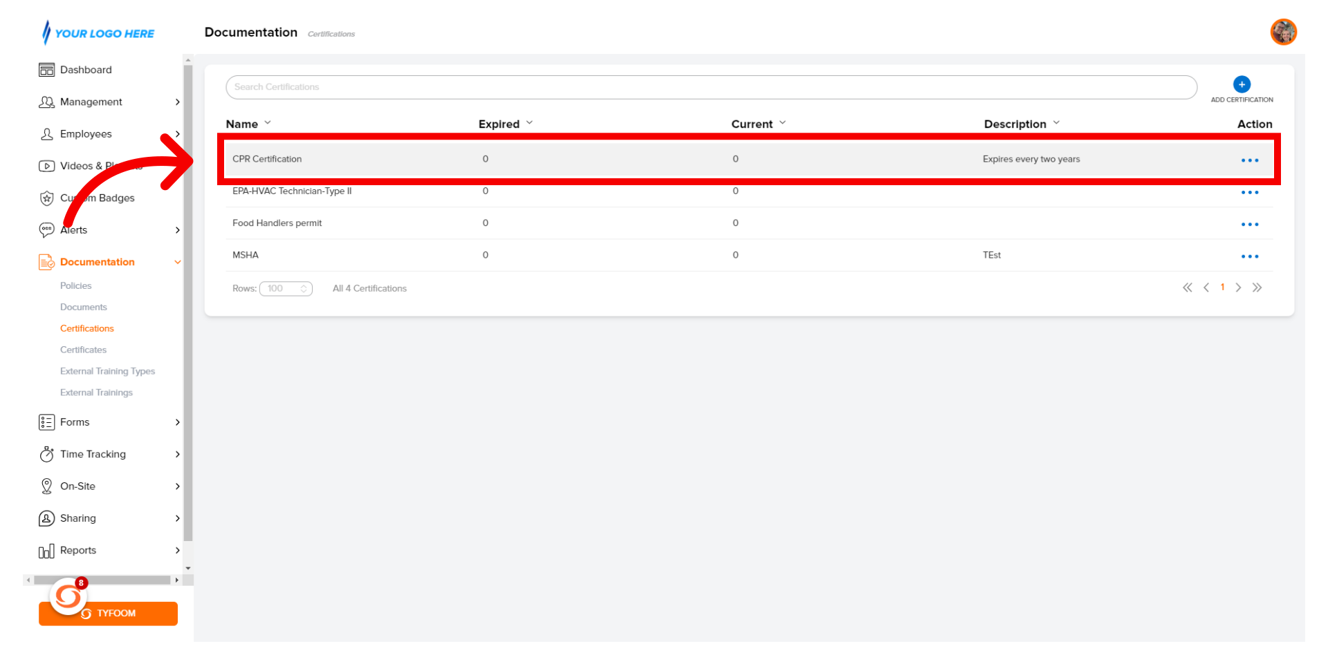 How to Upload Bulk Certifications into Tyfoom