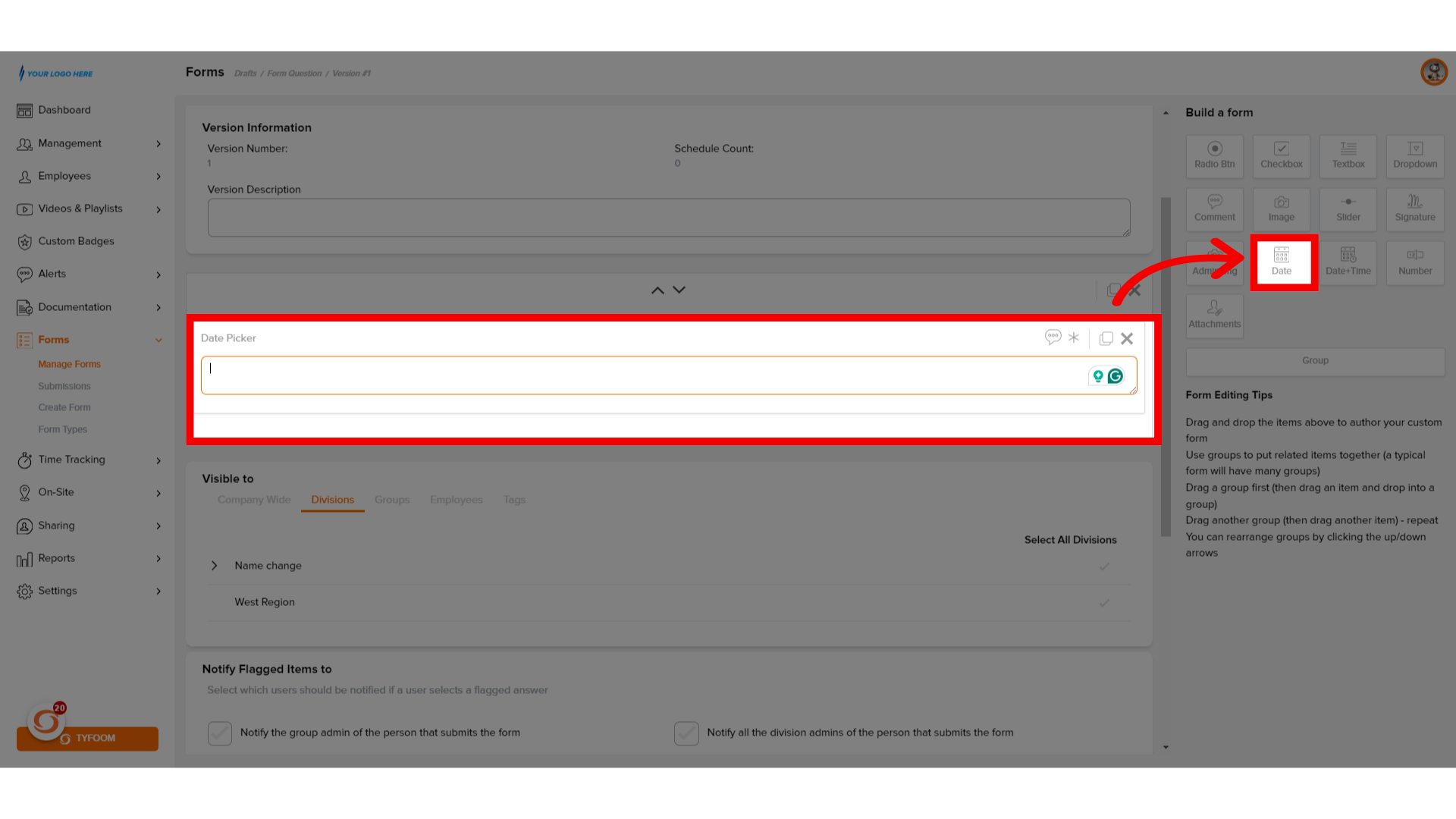 Form Question Types