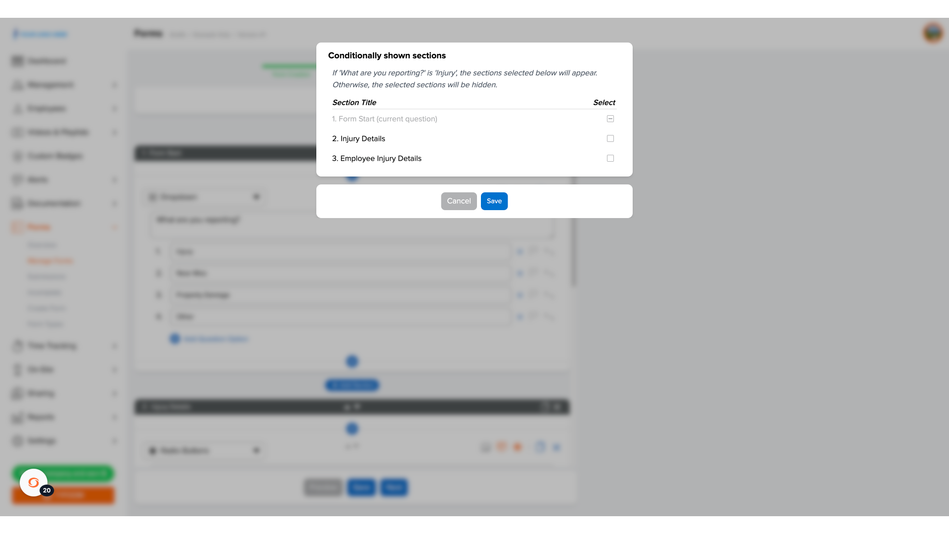 Tyfoom Forms: Conditional Questions