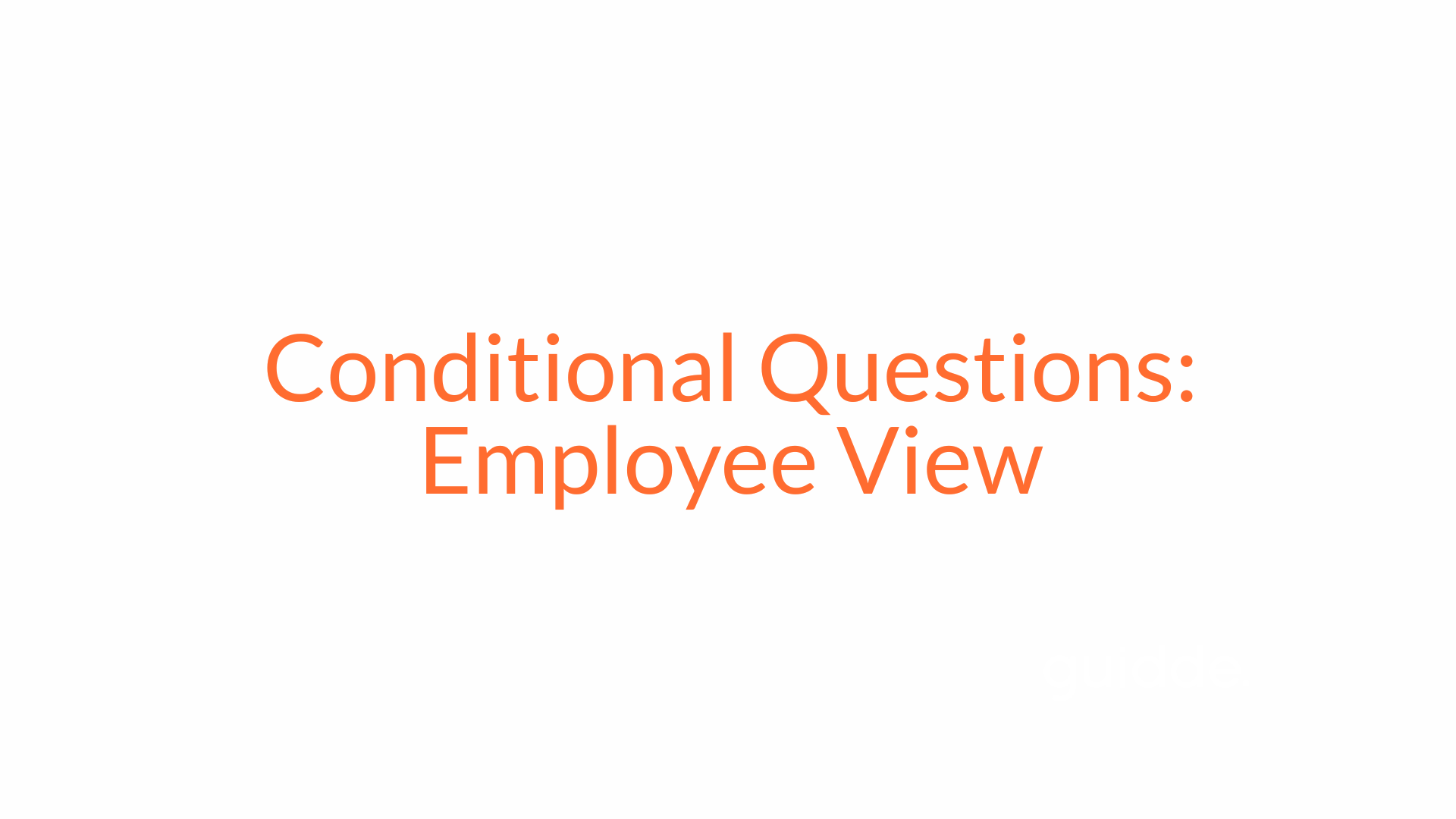 Tyfoom Forms: Conditional Questions