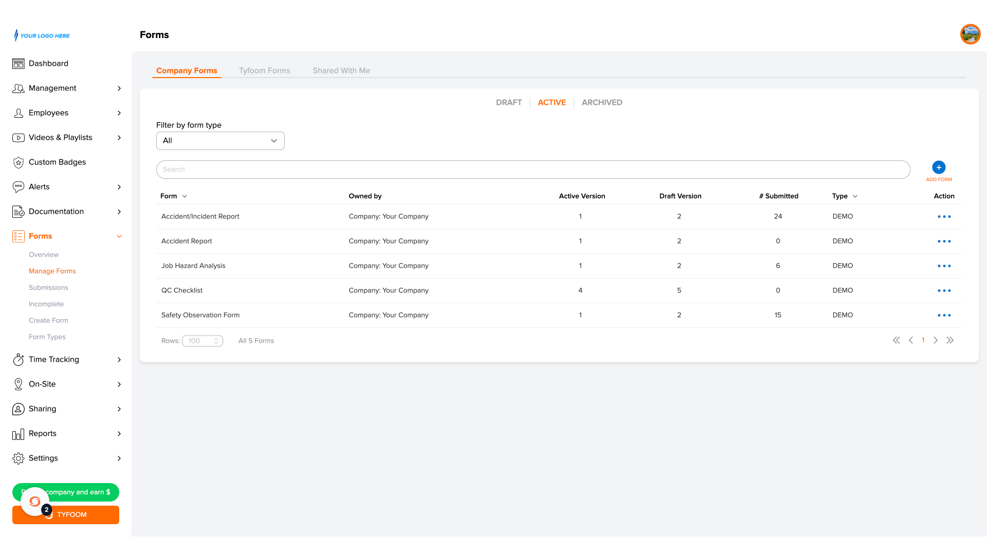 Tyfoom Forms: Conditional Questions