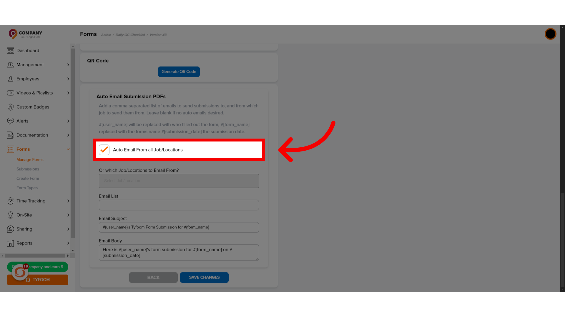 Auto Email Form Submissions