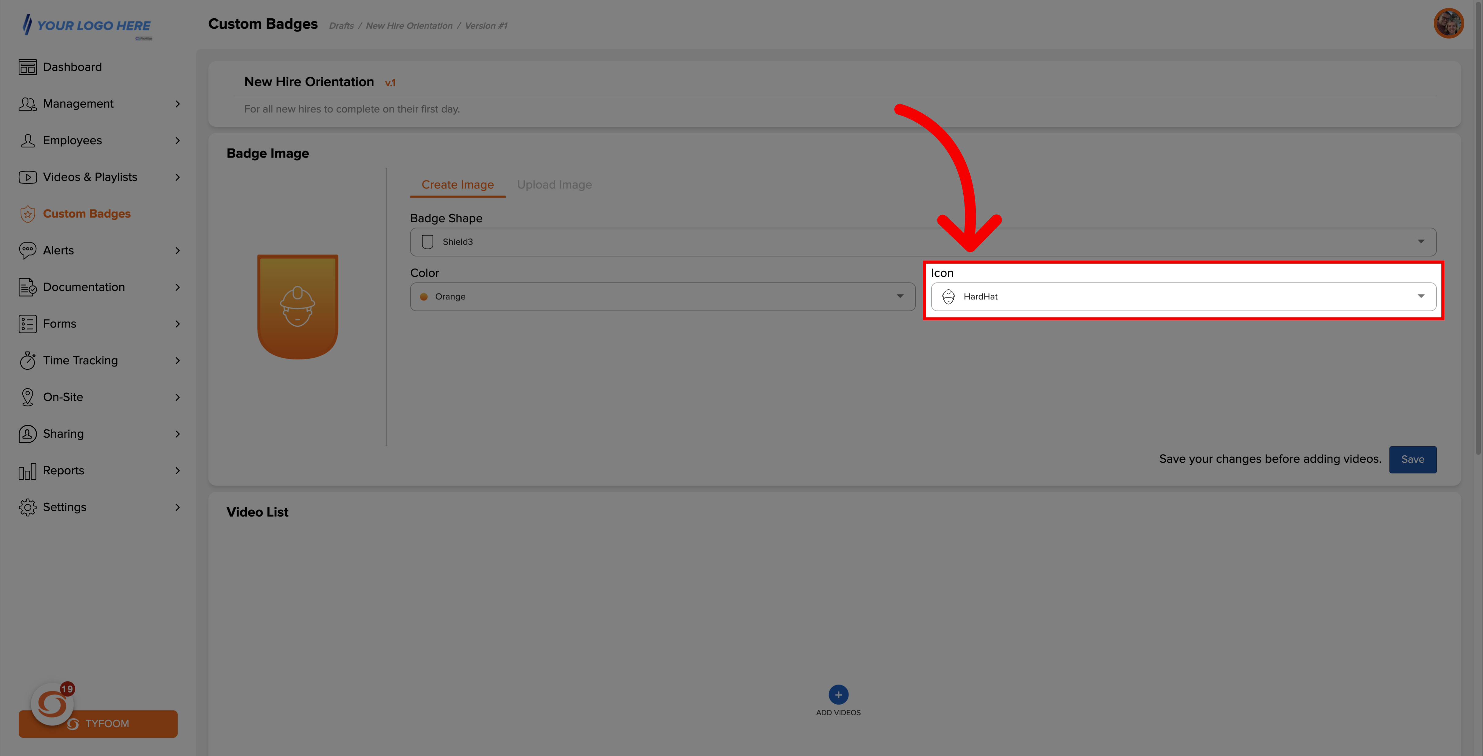 Create a Custom Badge