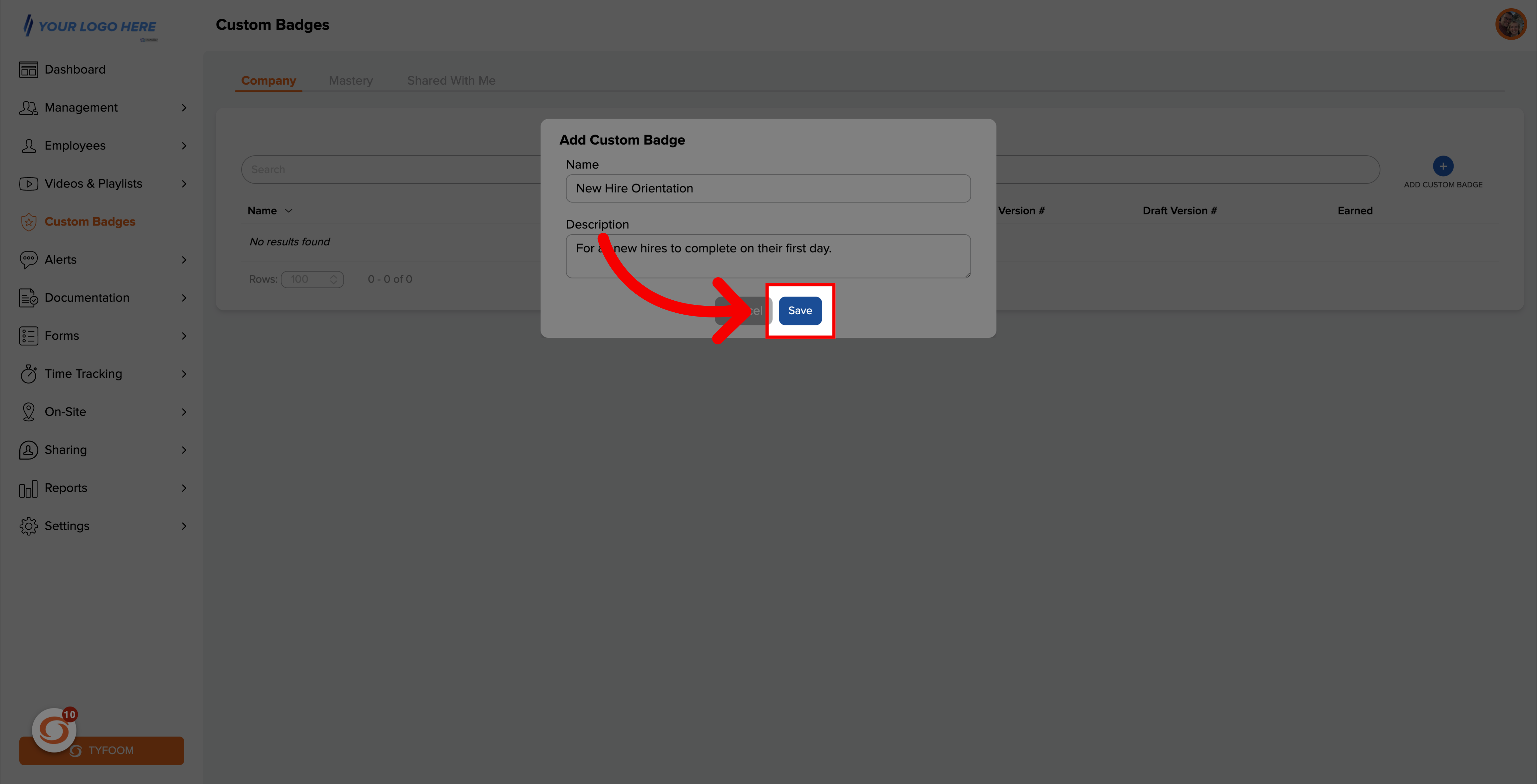 Create a Custom Badge