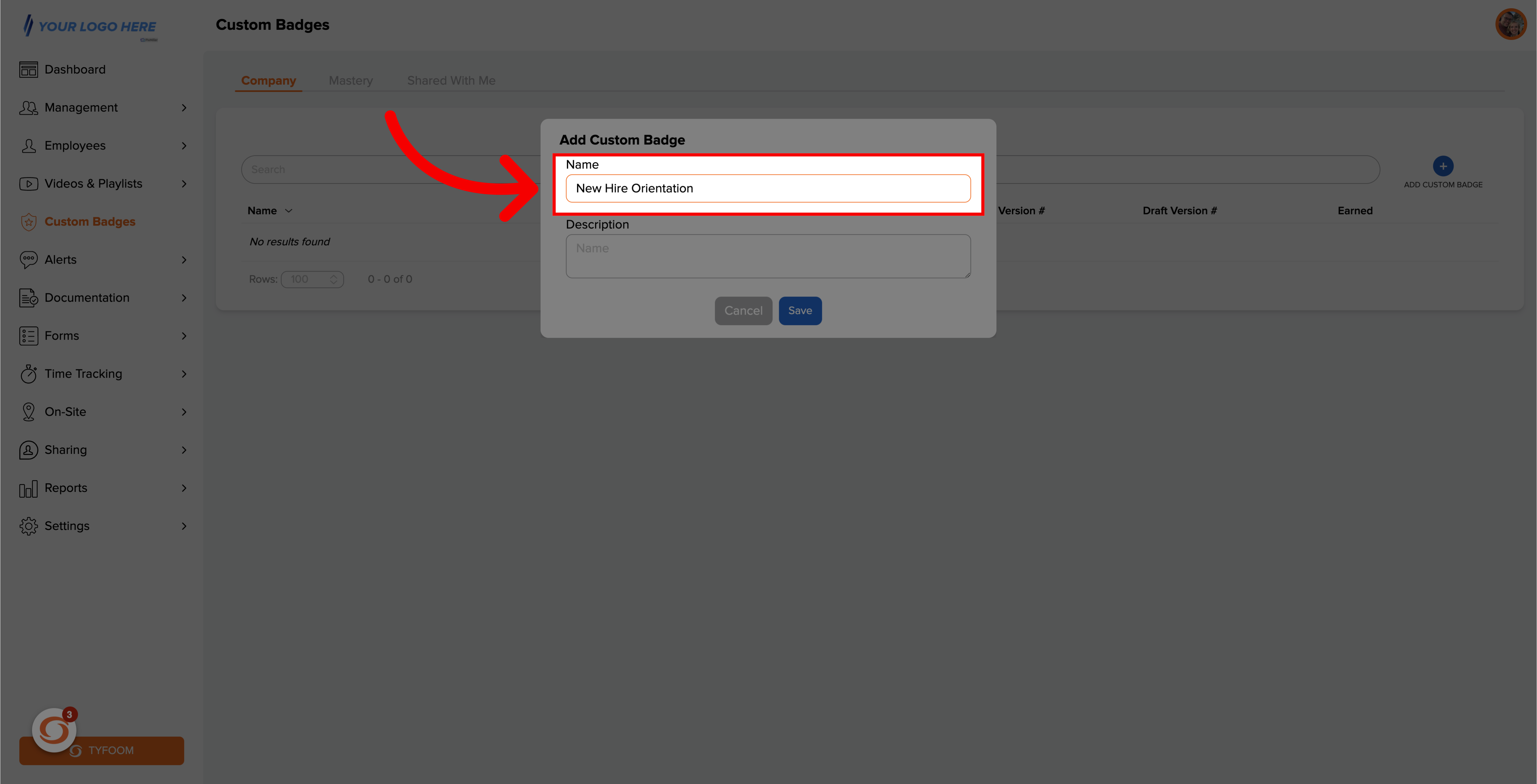Create a Custom Badge