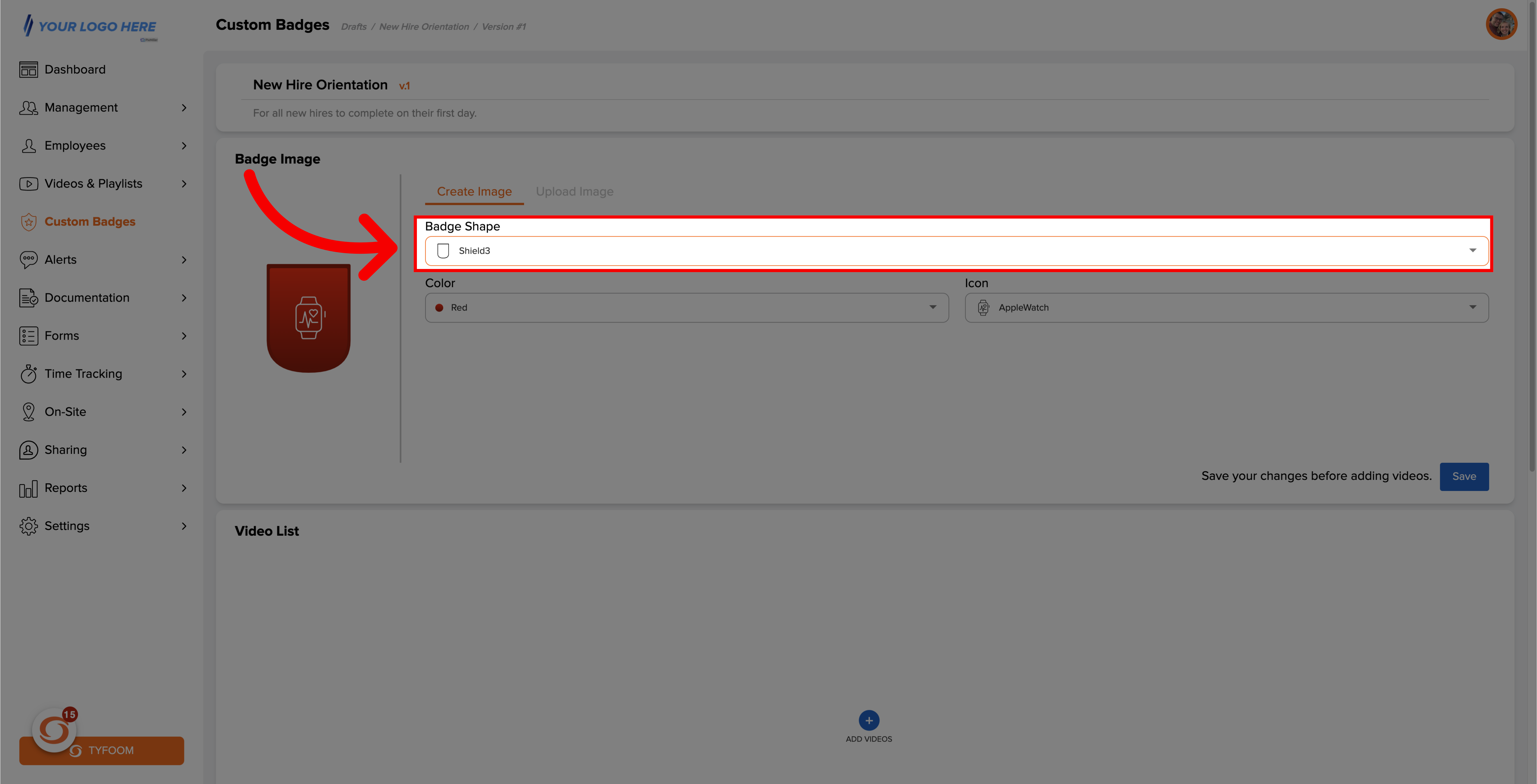 Create a Custom Badge