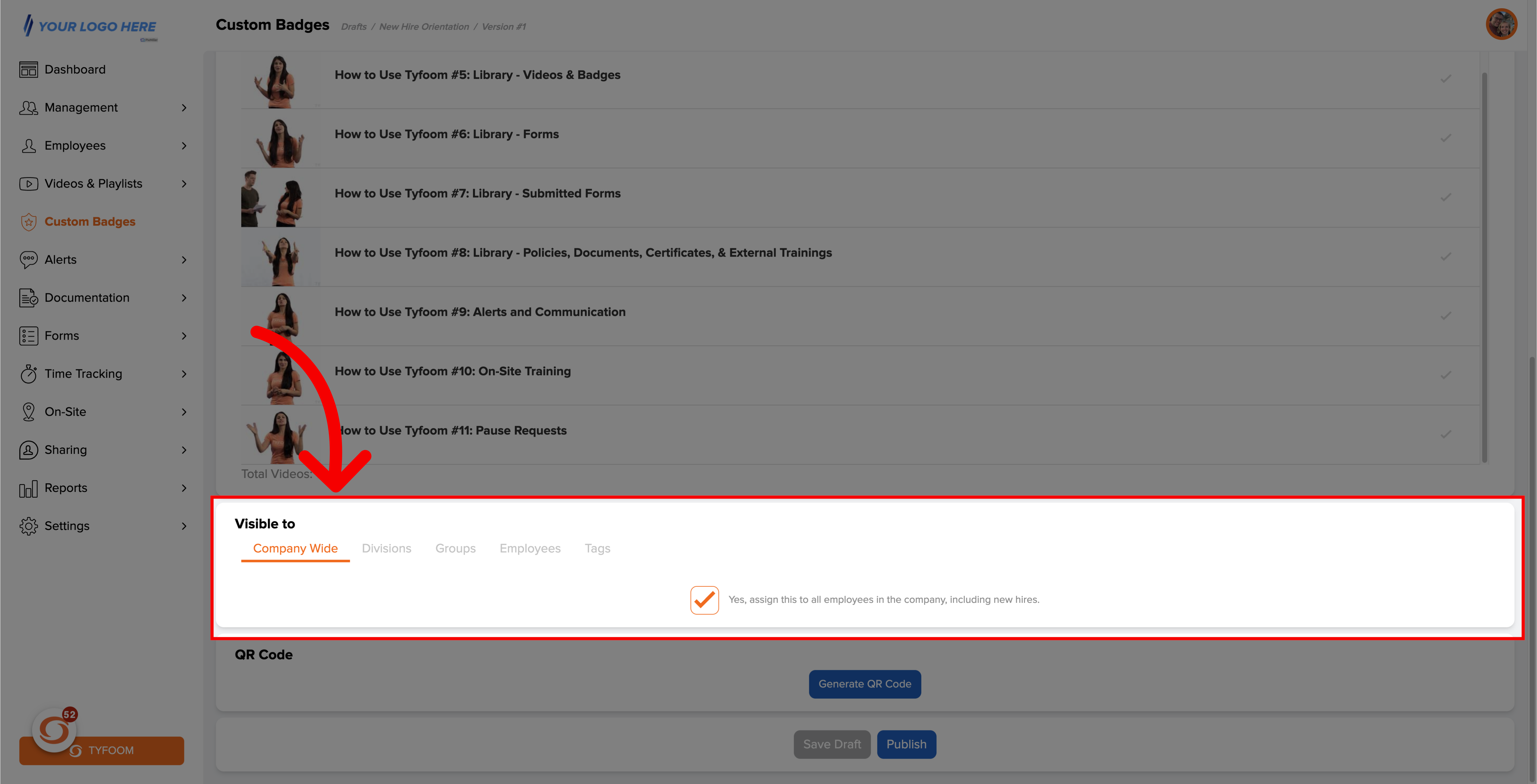 Create a Custom Badge