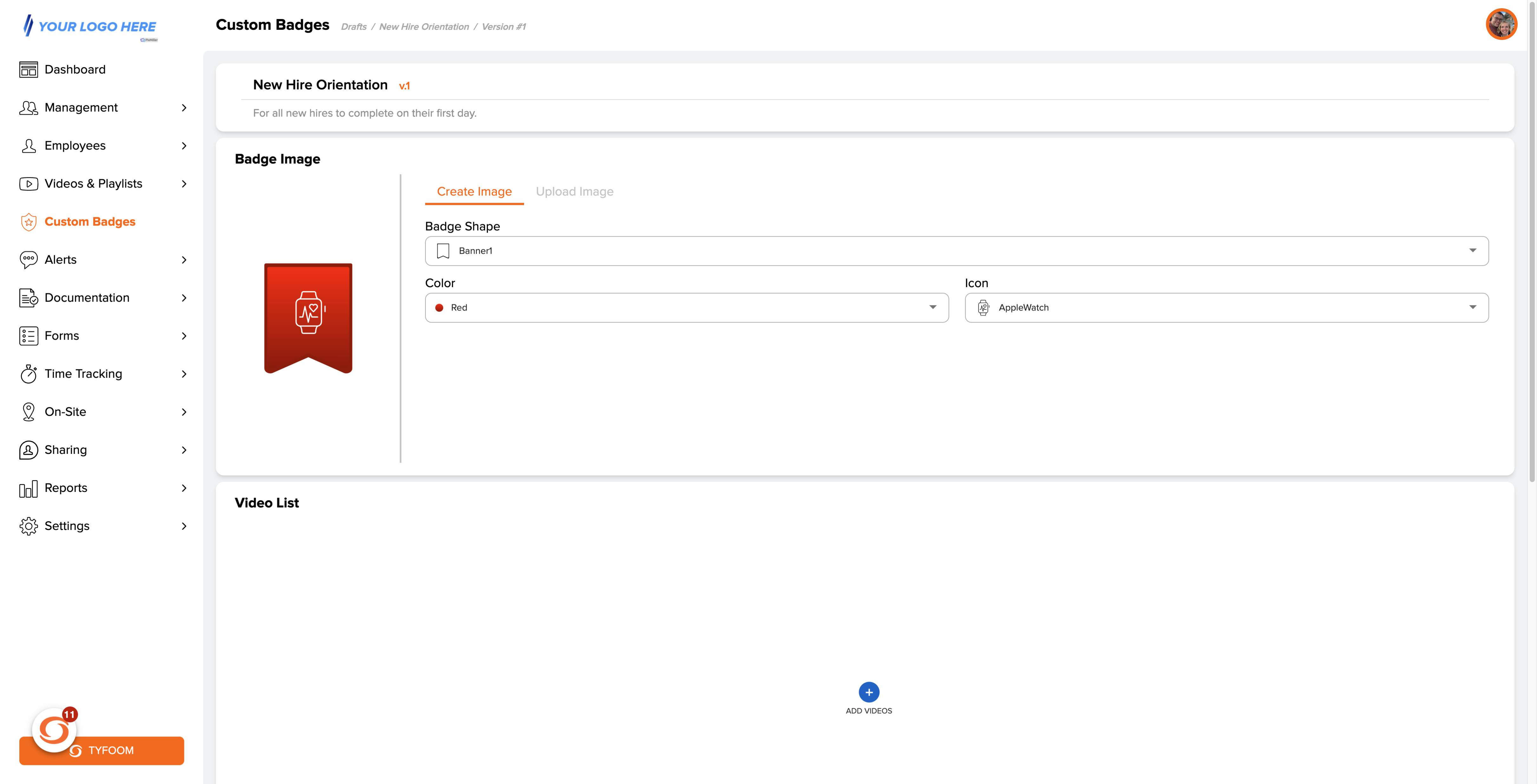 Create a Custom Badge