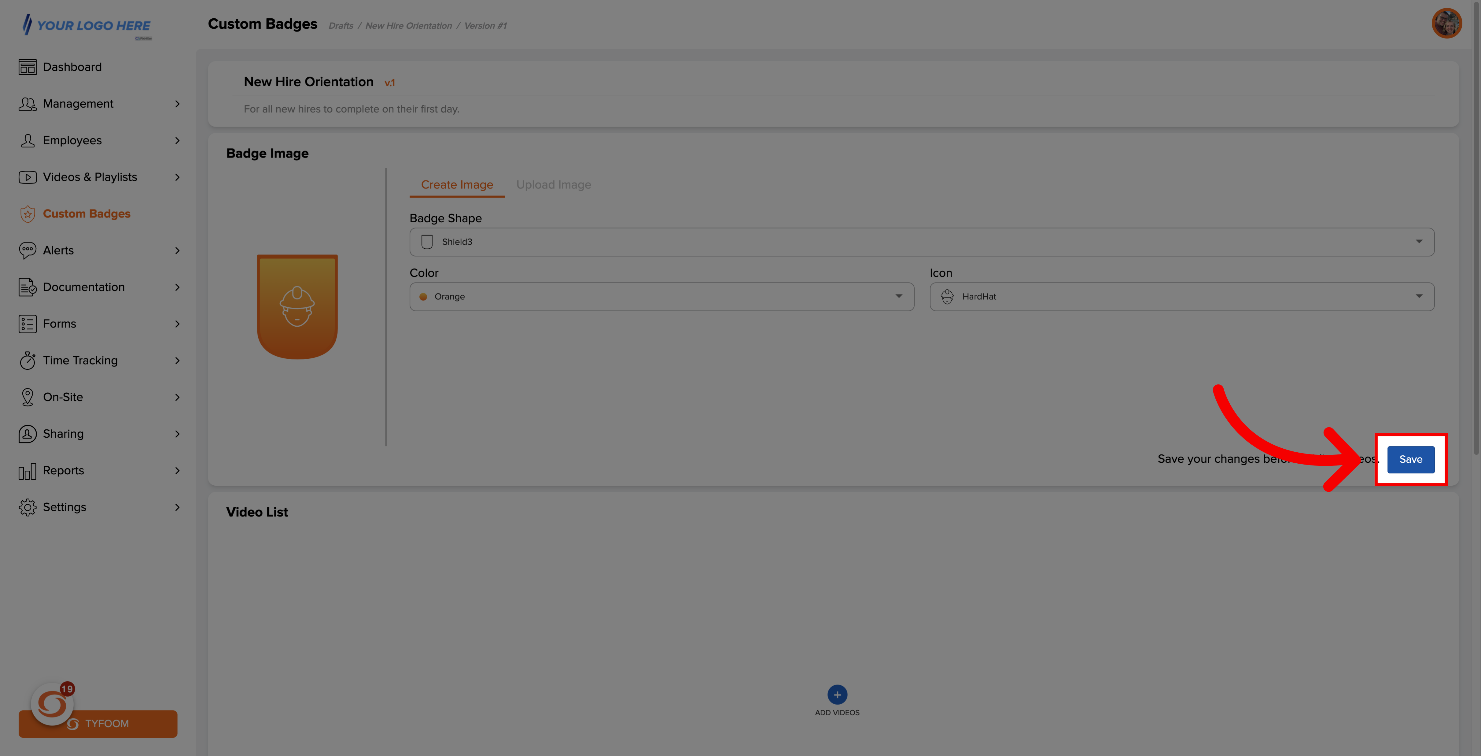 Create a Custom Badge