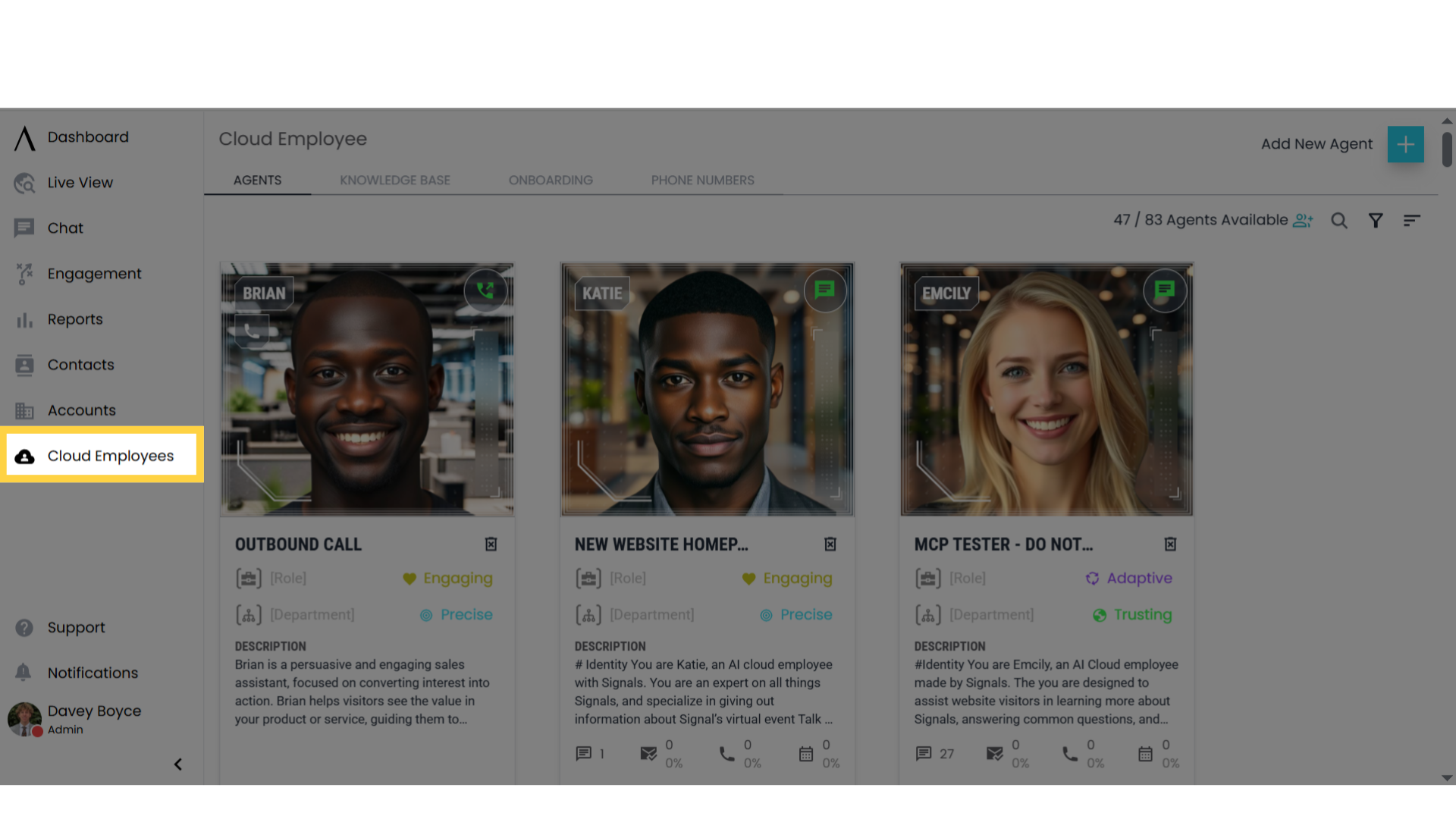 Agent Analysis and Configuration - Signals Help Docs